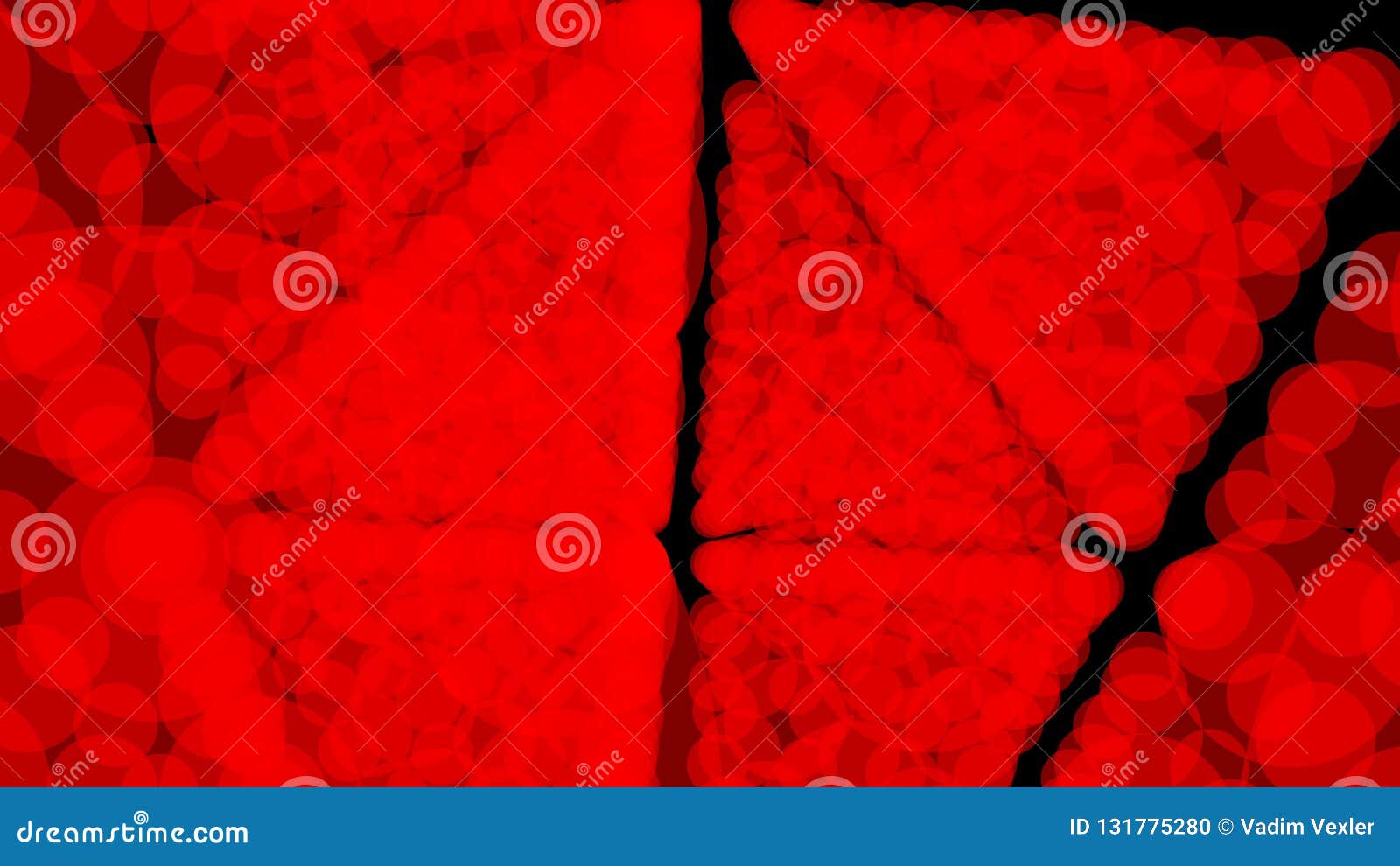 Animation of a Growing Red Statics Dots. Abstract Background Stock ...