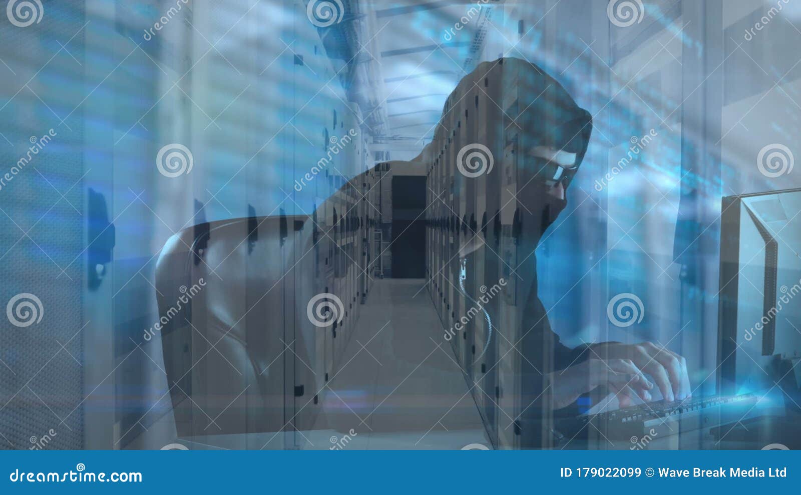 Animation of Hooded Man Hacking a Computer Stock Video - Video of ...