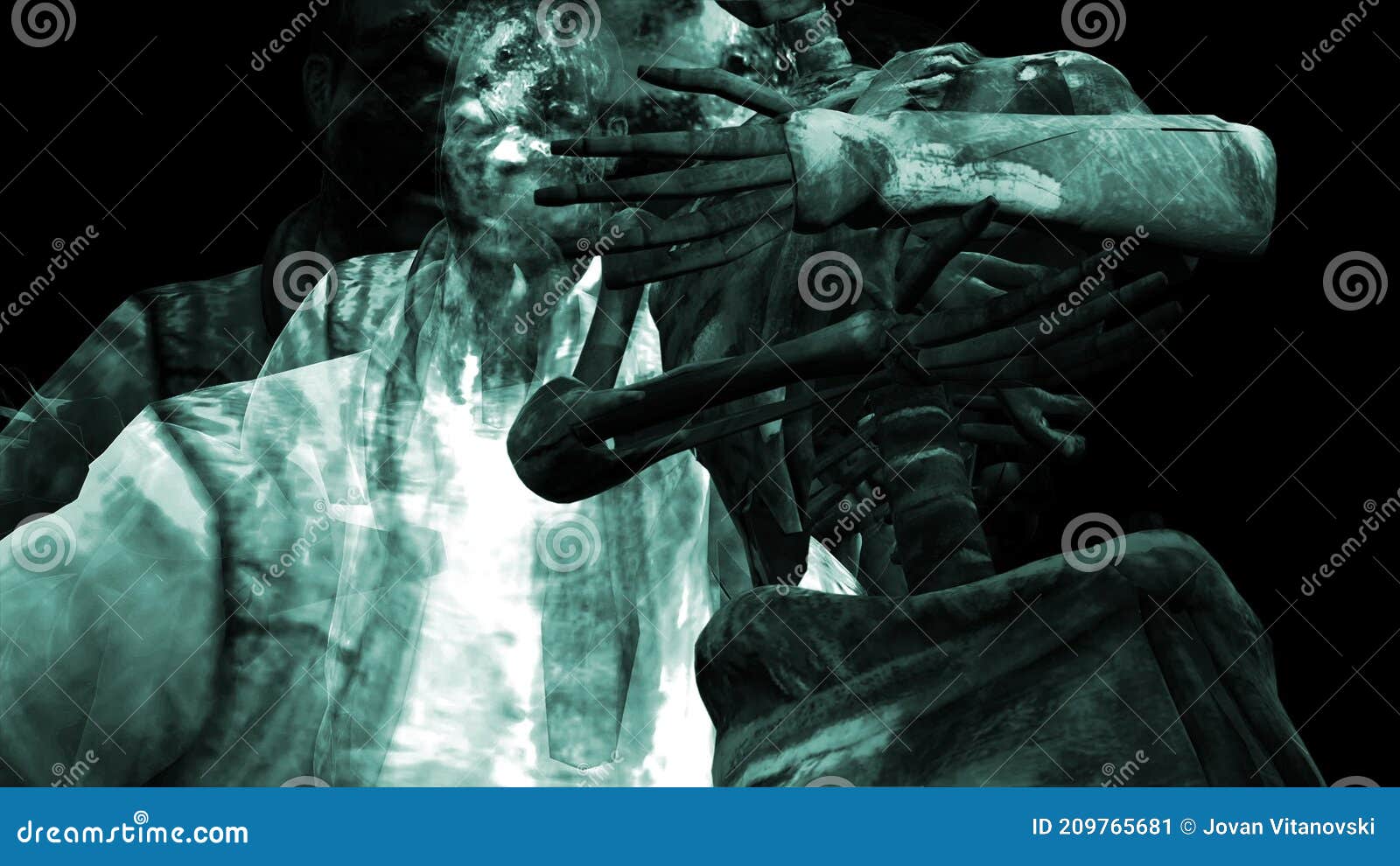 Animation - Horror Zombie with Effects Stock Video - Video of fear ...