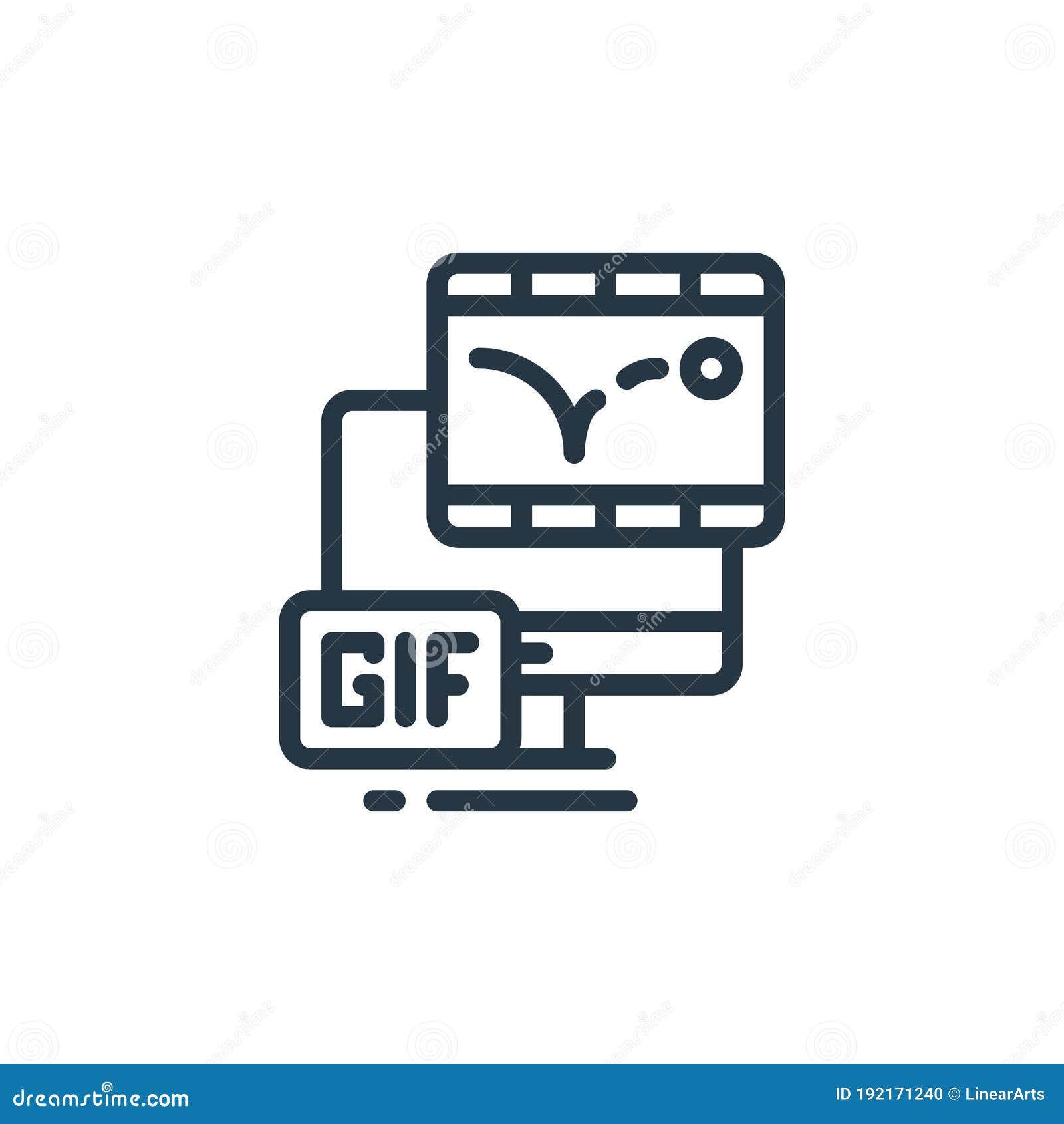 Animation Icon Vector from Design Tools Concept. Thin Line Illustration ...