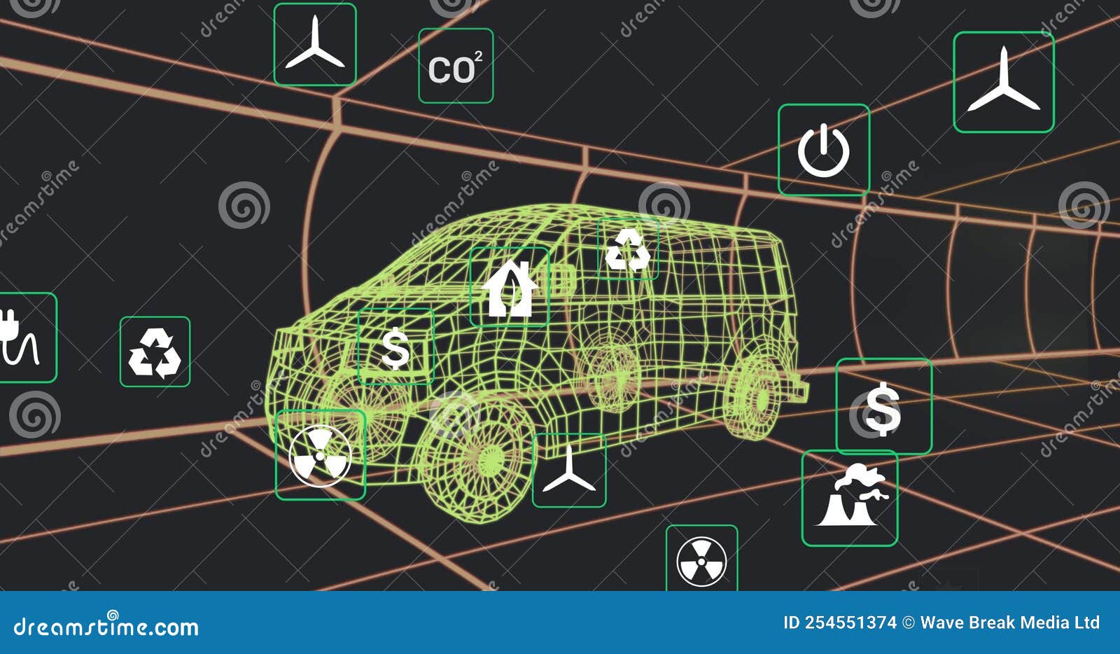 Animation of Icons Processing Status Data Over Animation Animation of ...