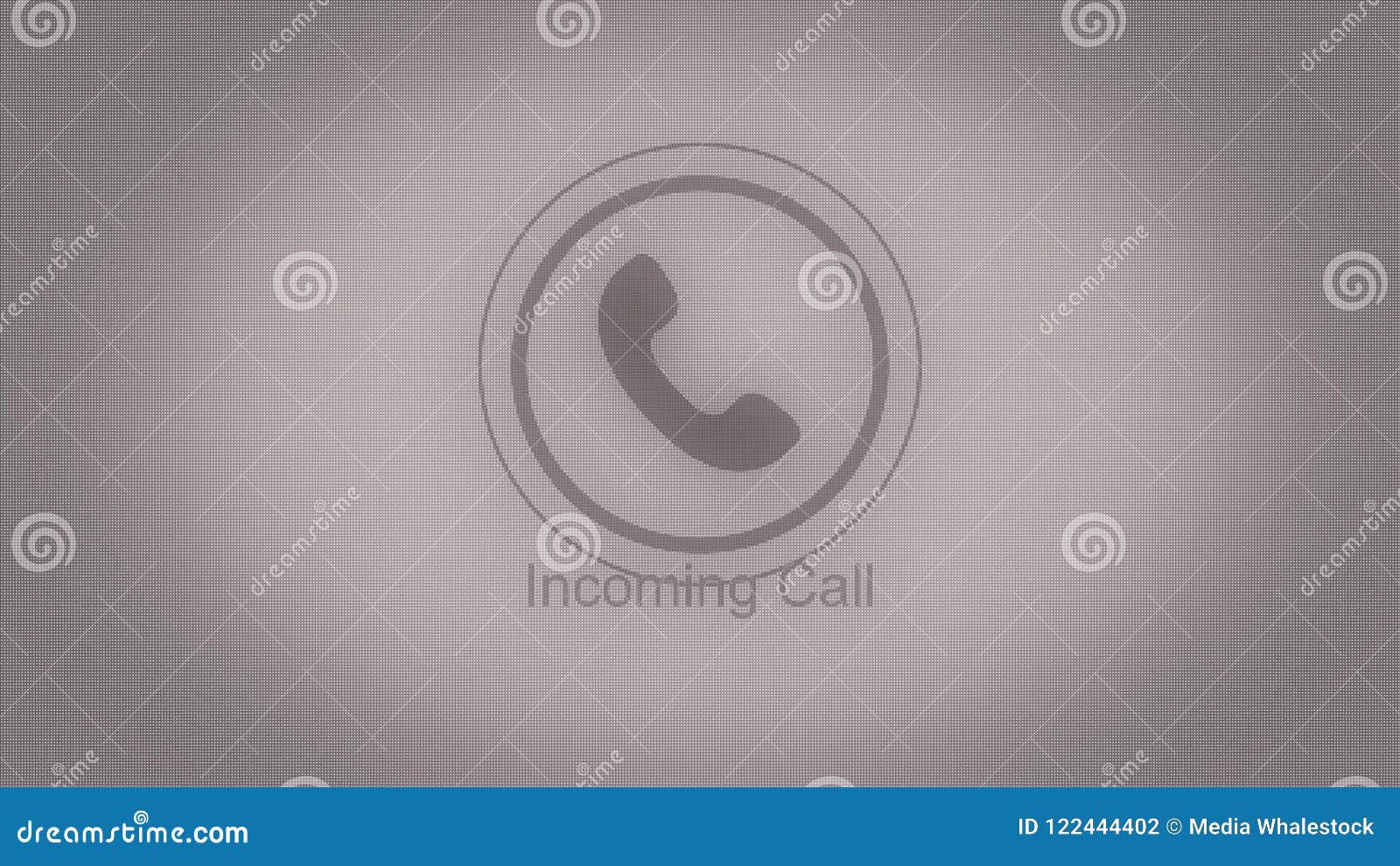 Animation Incoming Call. Abstract Animation of Incoming Call with Black ...