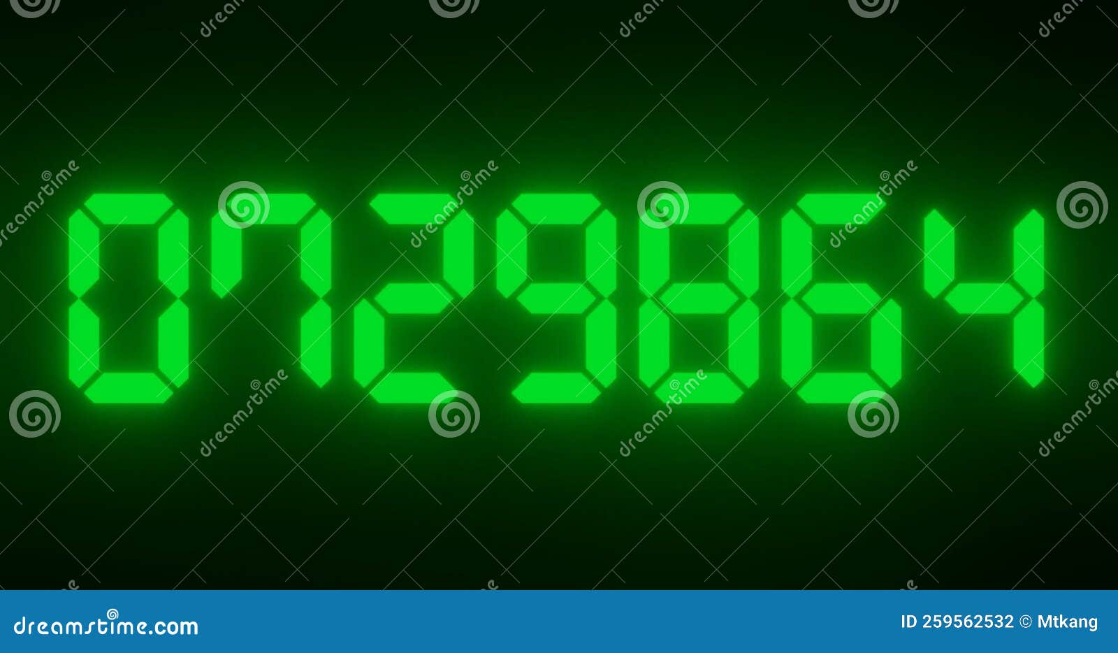 Animation of Increase Counting Numbers in Digital Clock or Timer ...