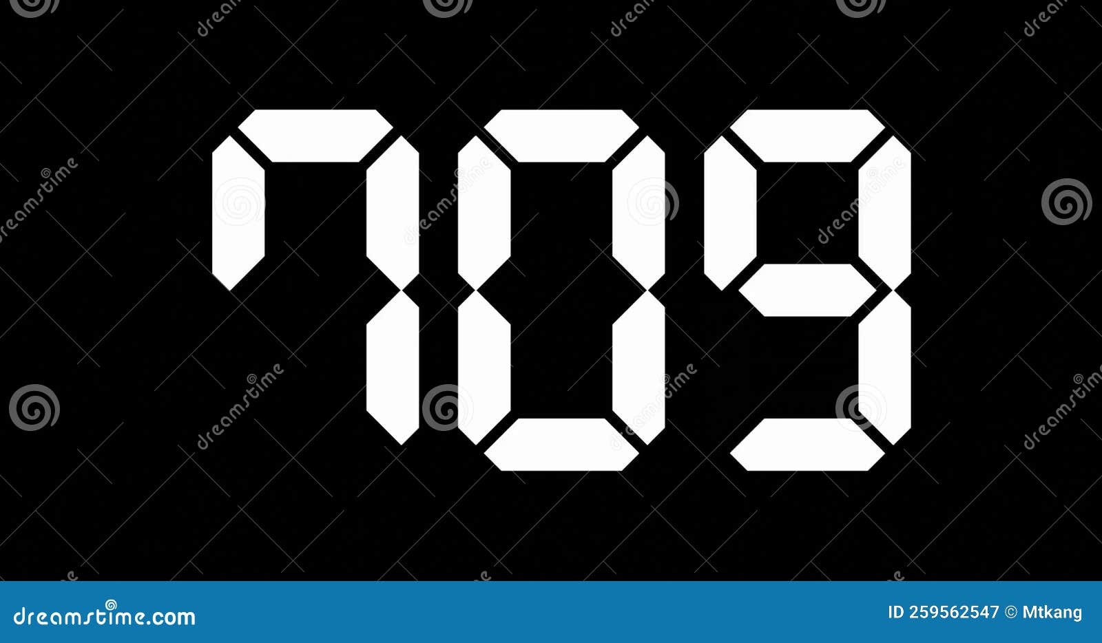 Digital Clock Display Animation