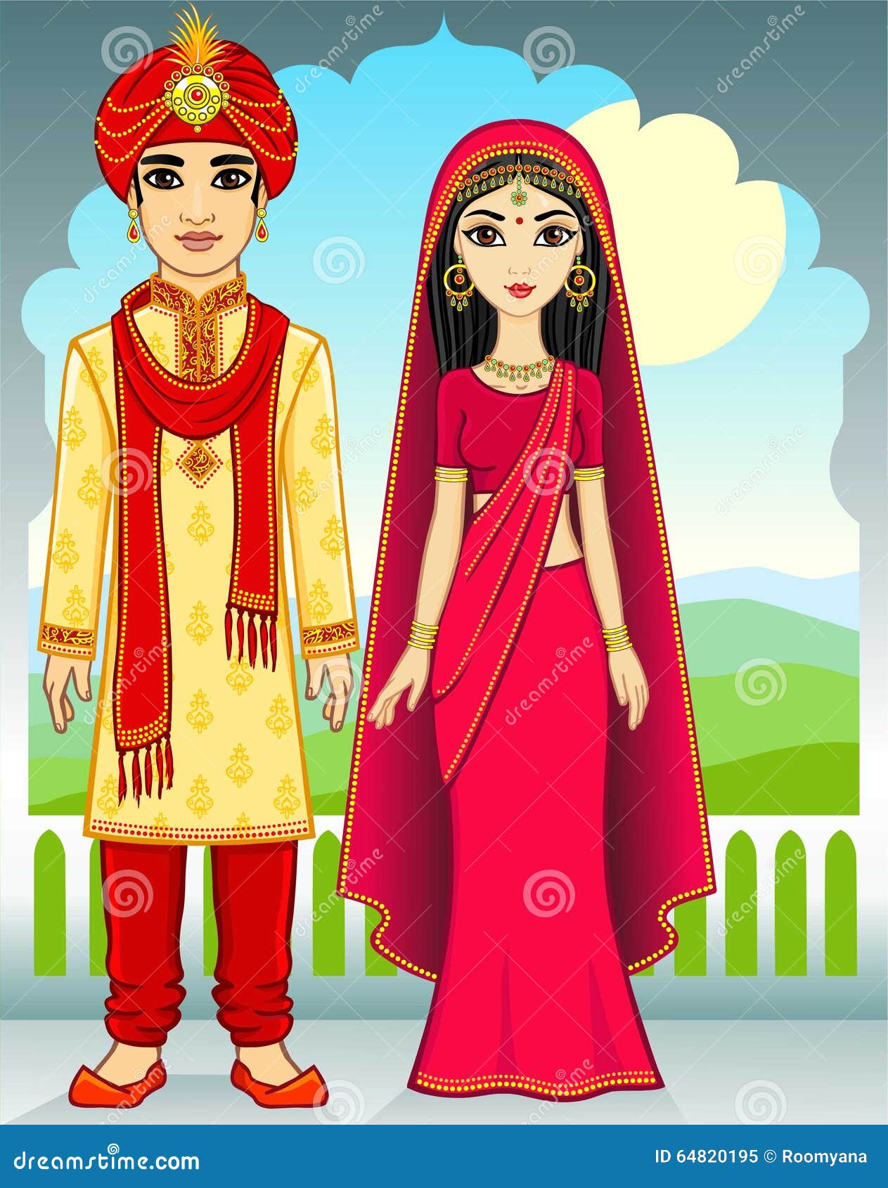 Indian Family Vector Cartoon Illustration Characters | CartoonDealer ...