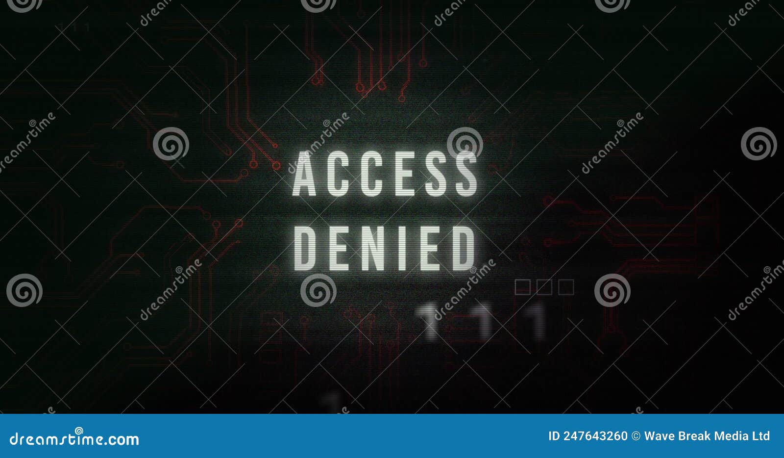 Animation of Interference Over Access Denied Text, Data Processing and ... Animation of Interference Over Access Denied Text, Data Processing and ...