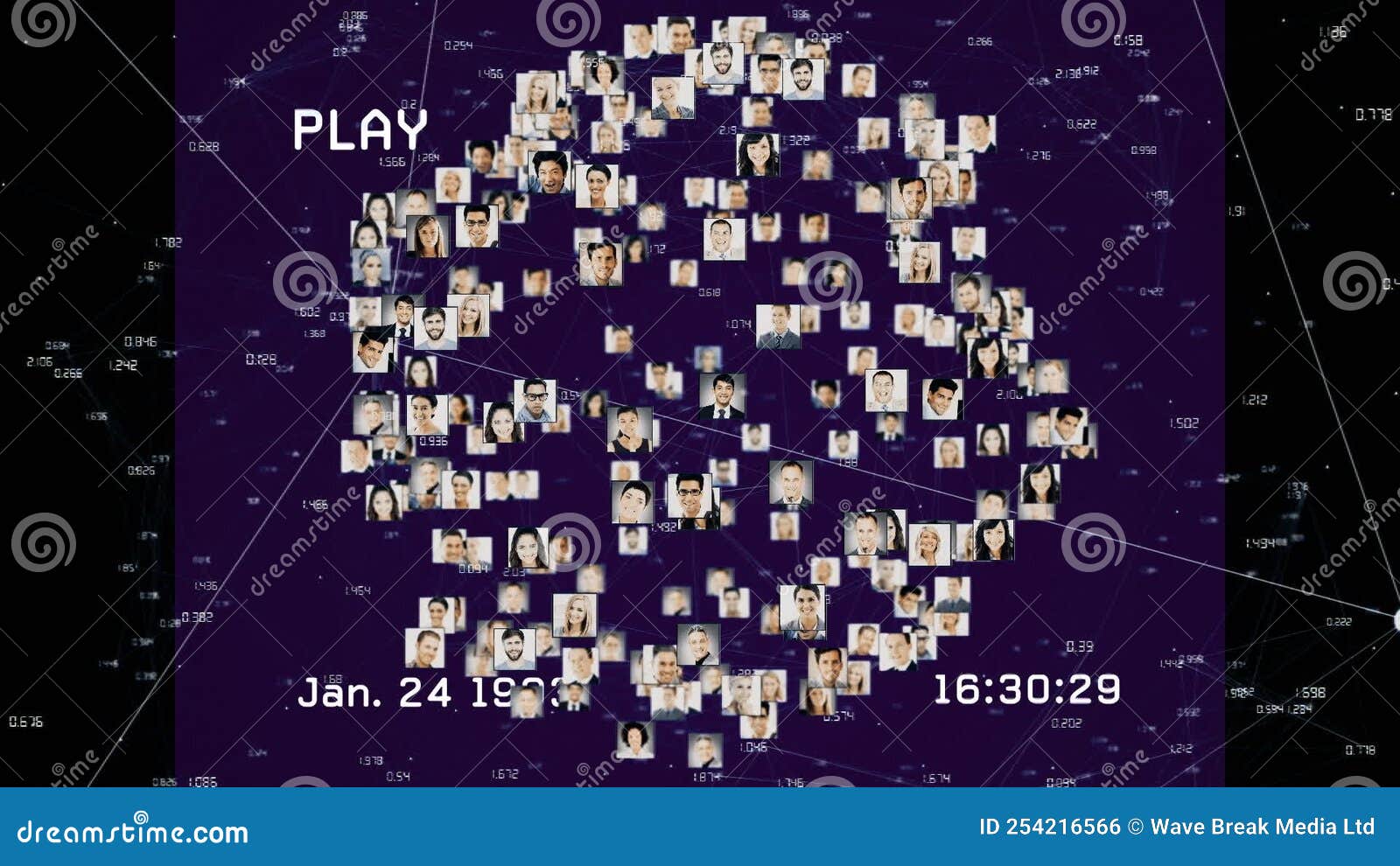Animation of Interference Over Network of Connections with Diverse ...