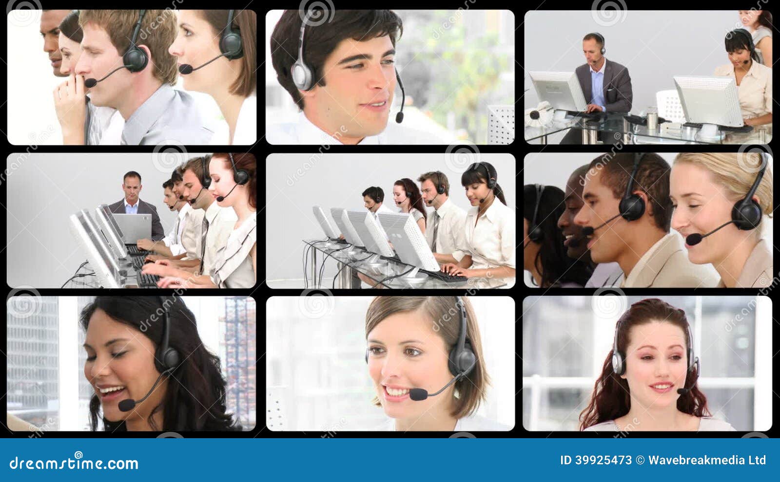 Animation of International Customer Agents Stock Video - Video of black ...