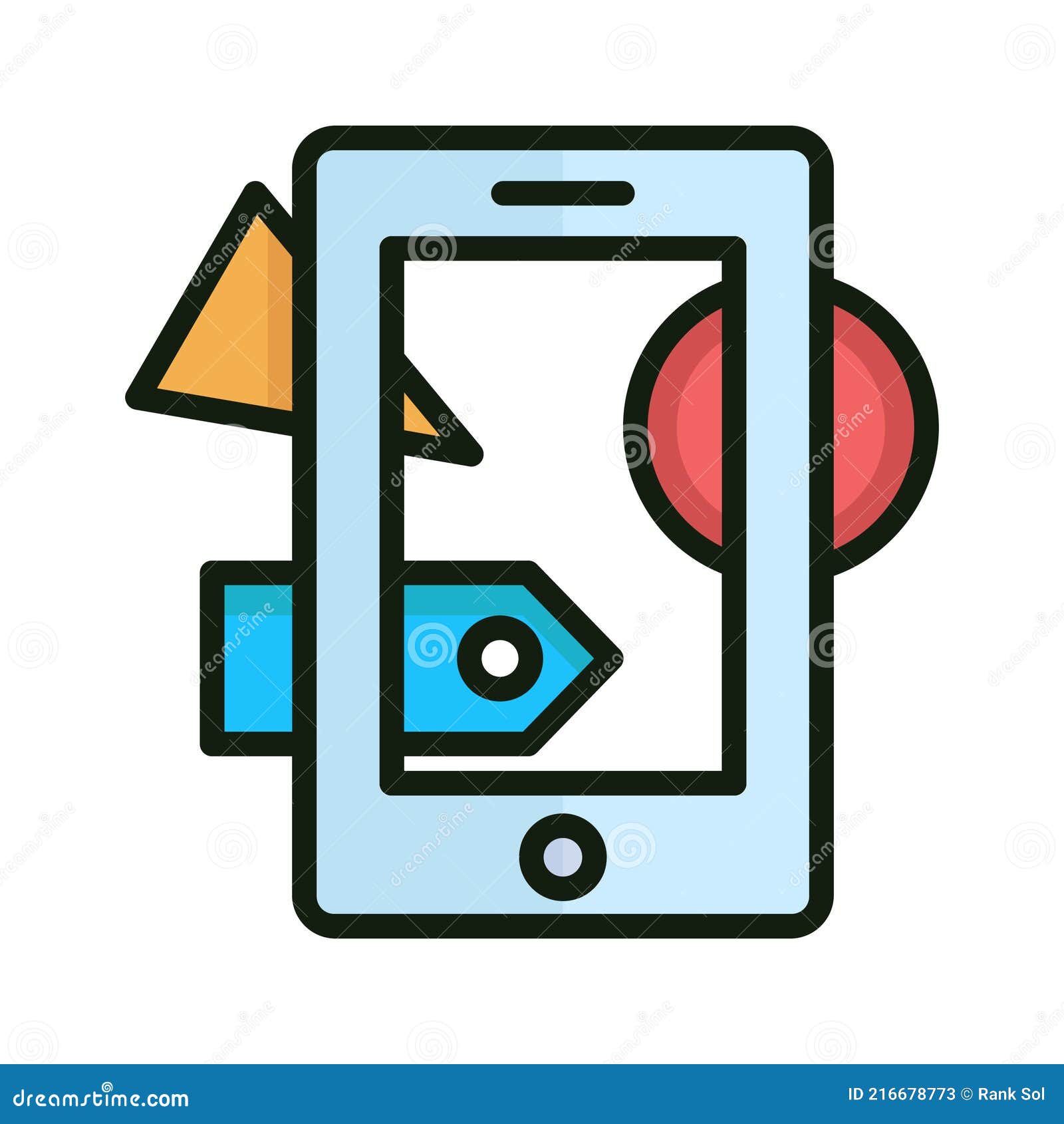 Animation Isolated Vector Icon Which Can Easily Modify or Edit Stock ...