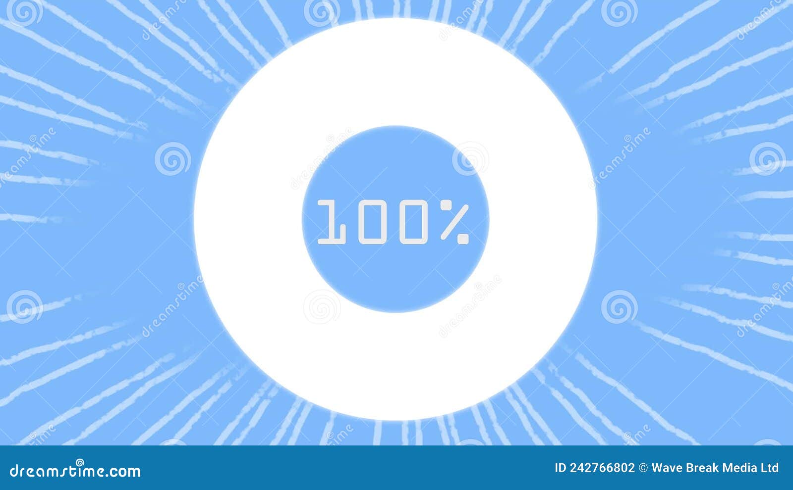 Animation of Loading Circle Over Blue Background Stock Footage - Video ...