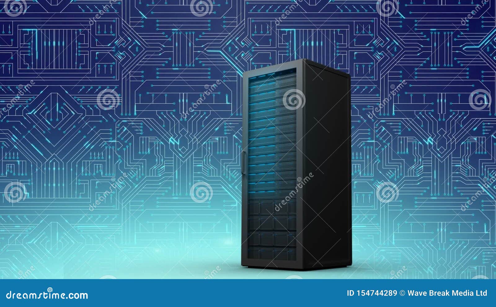 Mainframe Computer and Glowing Blue Circuit Board Stock Video - Video ...