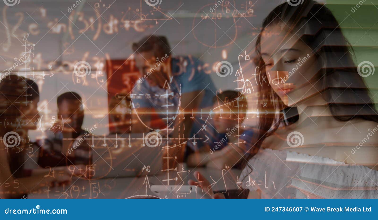 Medium Group People Mature Adult Man Male Caucasian Child Girl Female ...