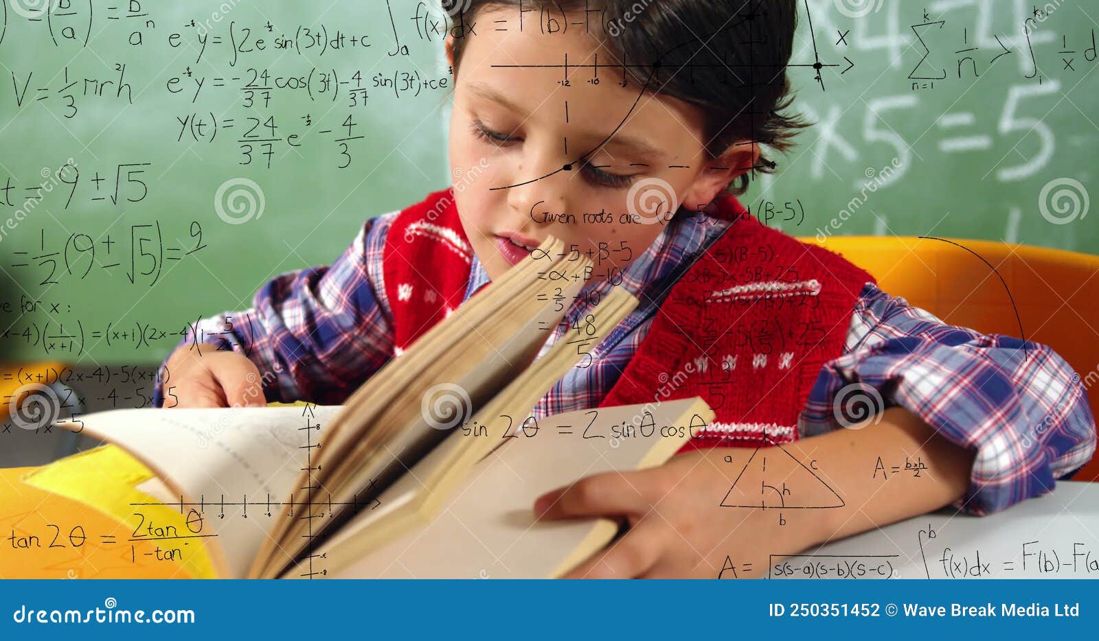 One Person Child Boy Male Caucasian People Animation Math Formula ...