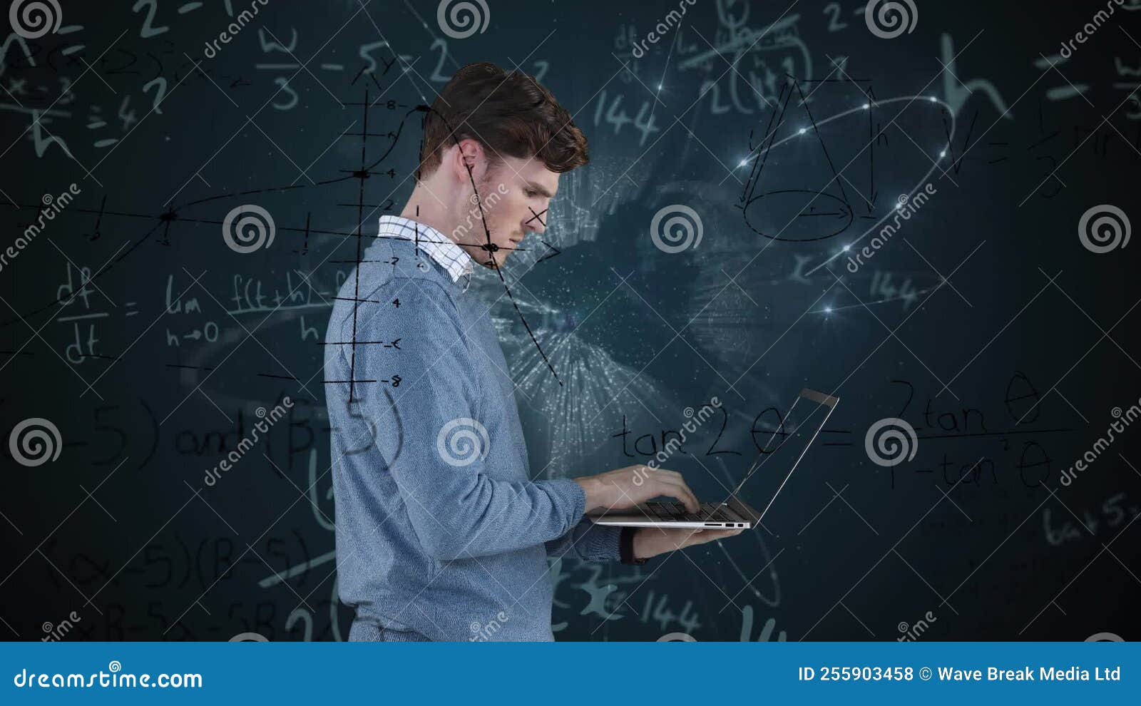 One Person Young Adult Man Male Caucasian People Animation Mathematical ...