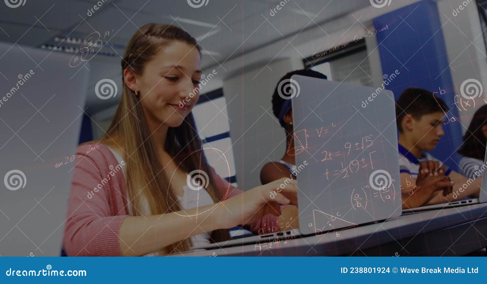 Animation of Mathematical Equations Over Students Using Laptops in ...