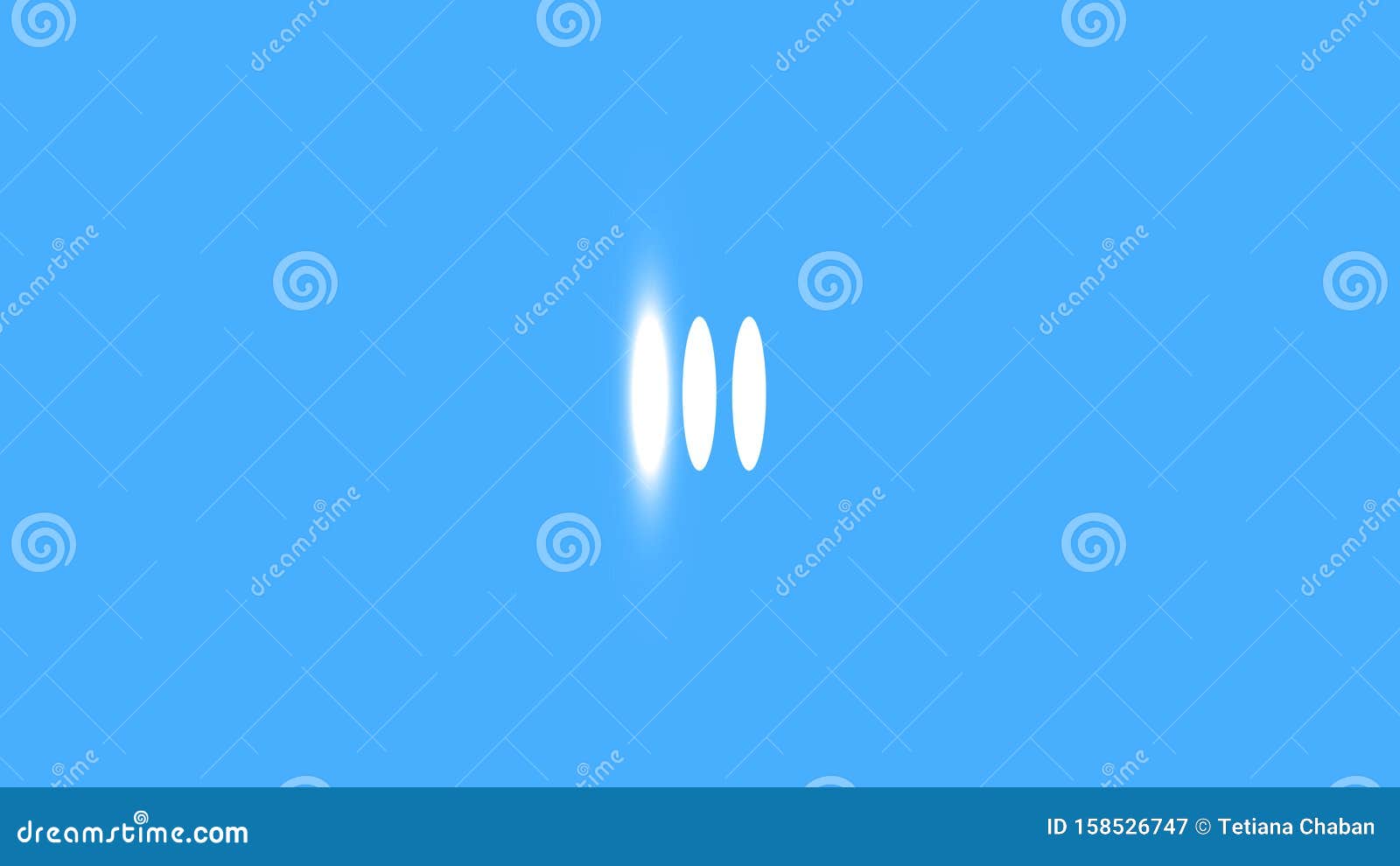 Animation Modern Light Ellipse Loading Bar with Blue Background. Stock ...