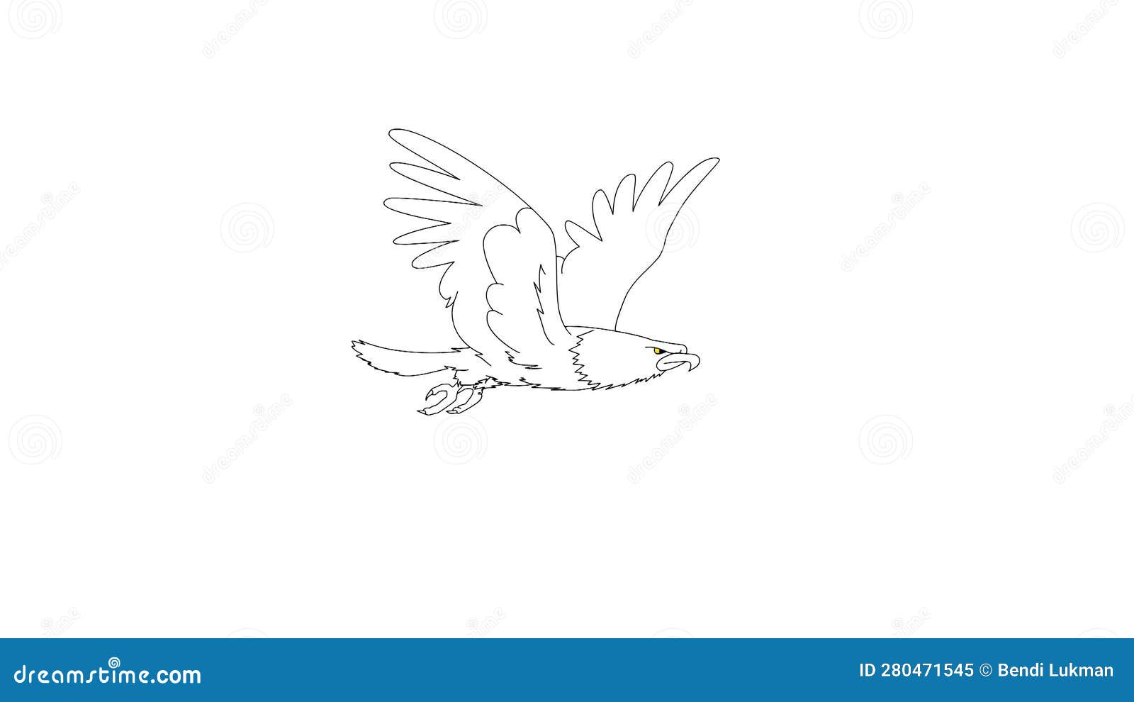 Animation of the Movement of an Eagle in Flight Stock Video - Video of ...