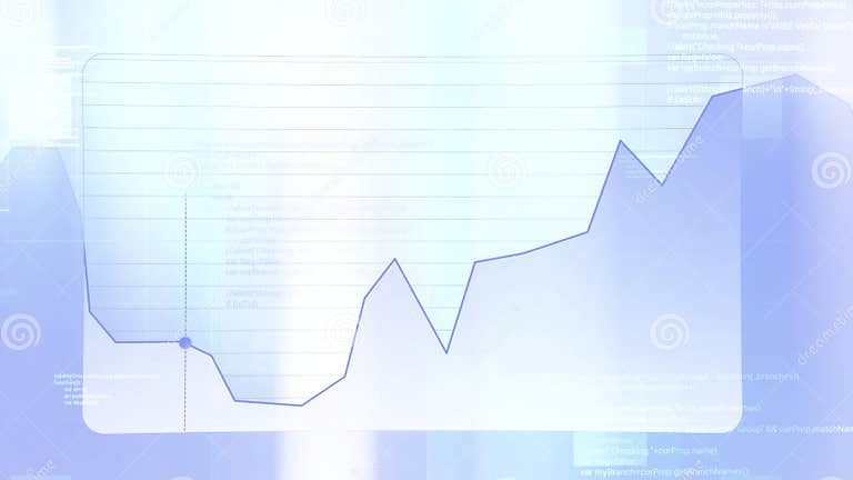 Animation with Moving Analytics Graph. Motion. Beautiful Light ...