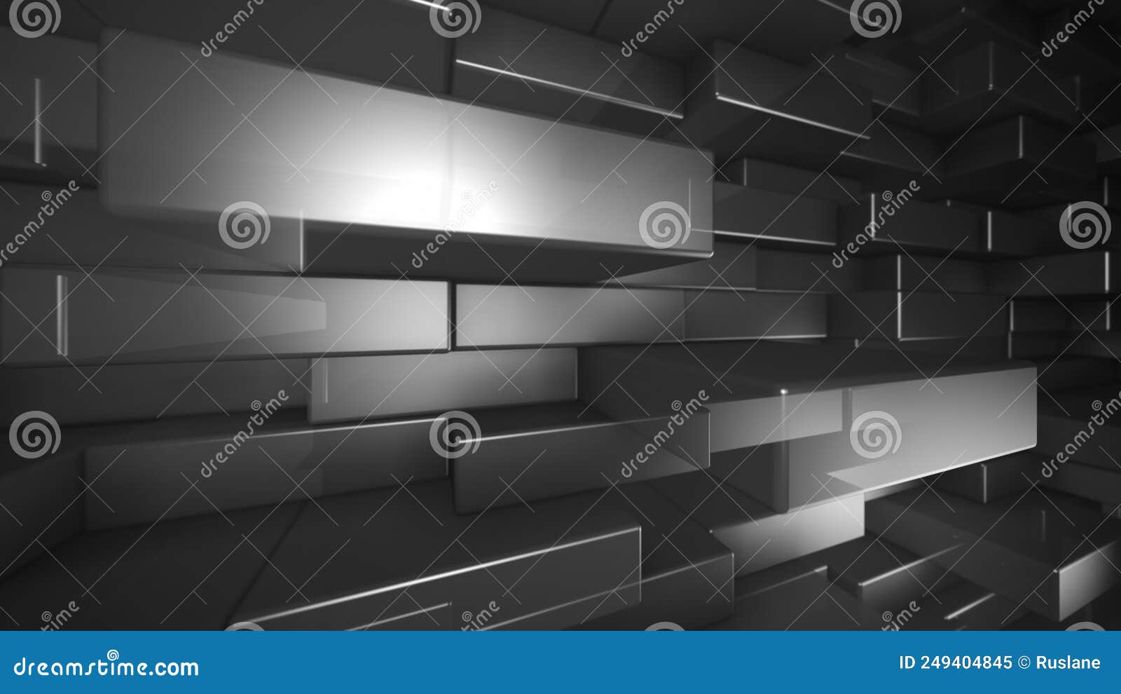 Animation of Moving Blocks in the Form of Plastic Stock Video - Video ...