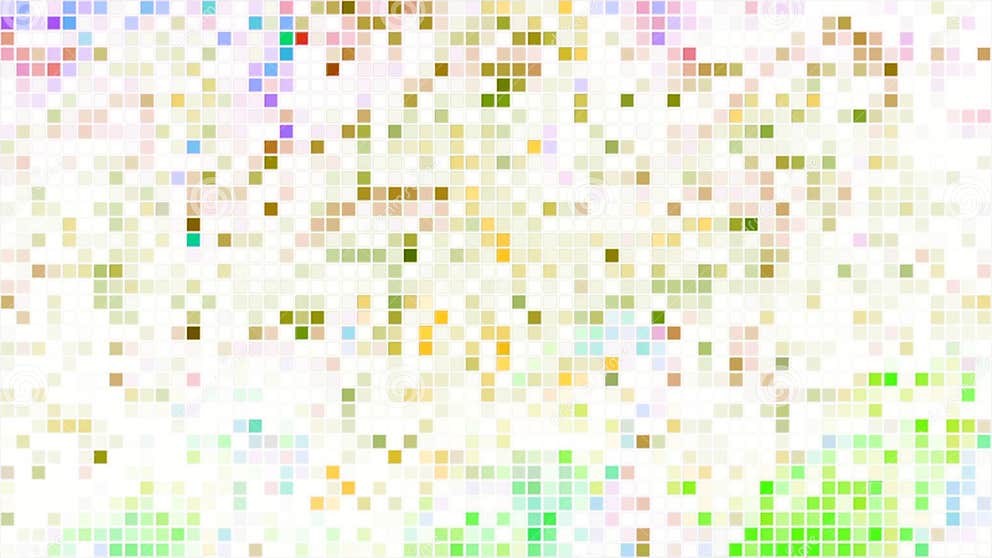 Animation with Moving Pixel Image on White Background. Motion Stock ...