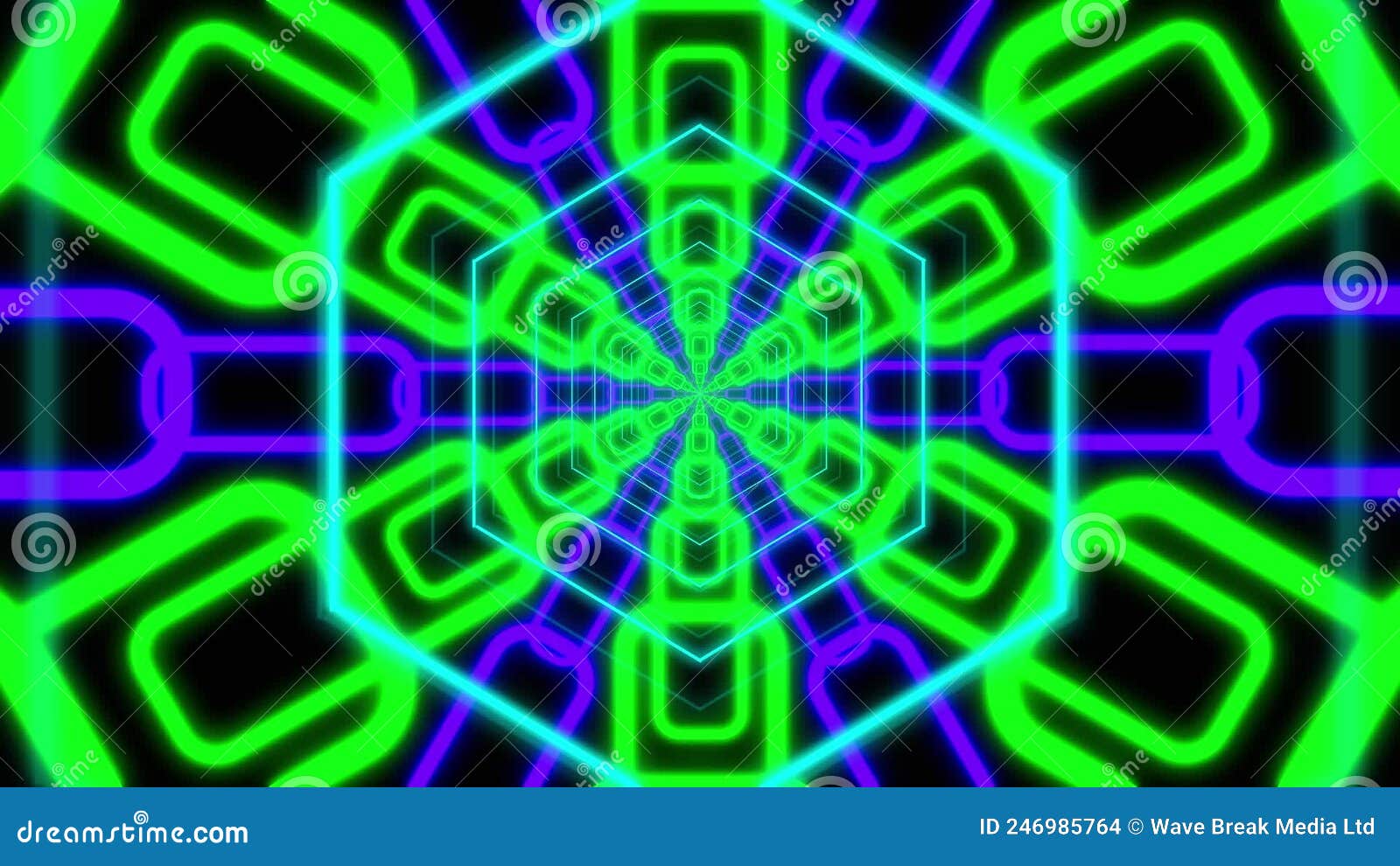 Animation of Moving Shapes on Black Background Stock Footage - Video of ...