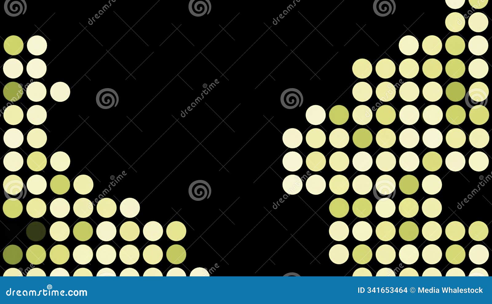 Animation With Moving Yellow Circles, Seamless Loop. Design. Retro ...