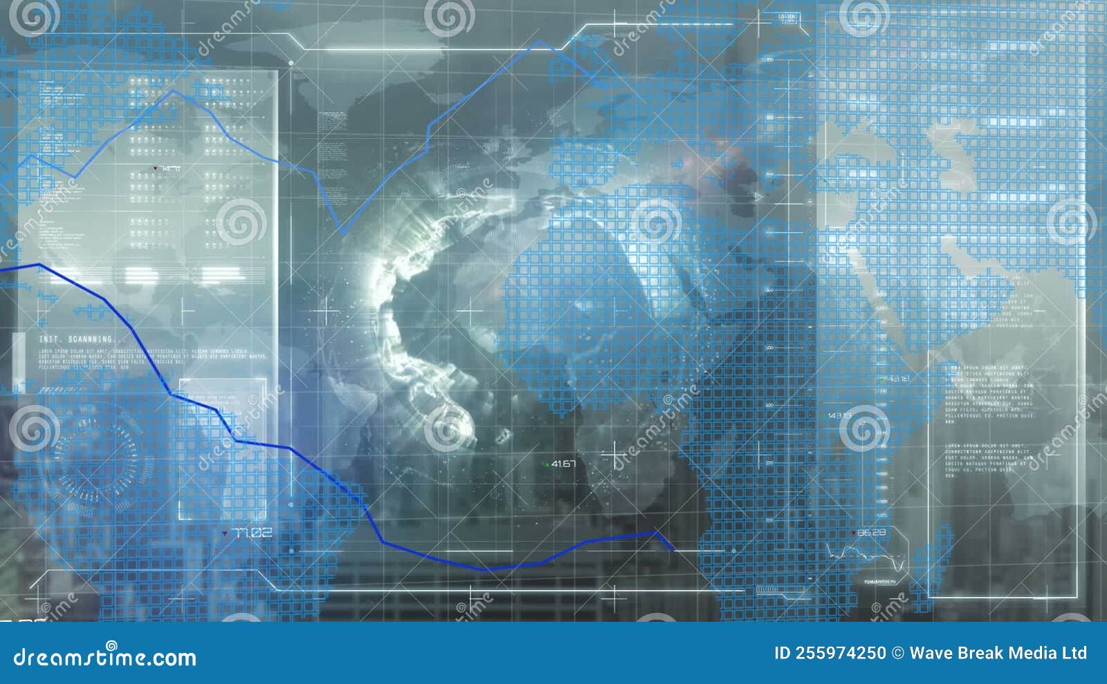 Animation of Multicolored Bar Graph, Programming Language, Square Forming Map Over Rotating ...