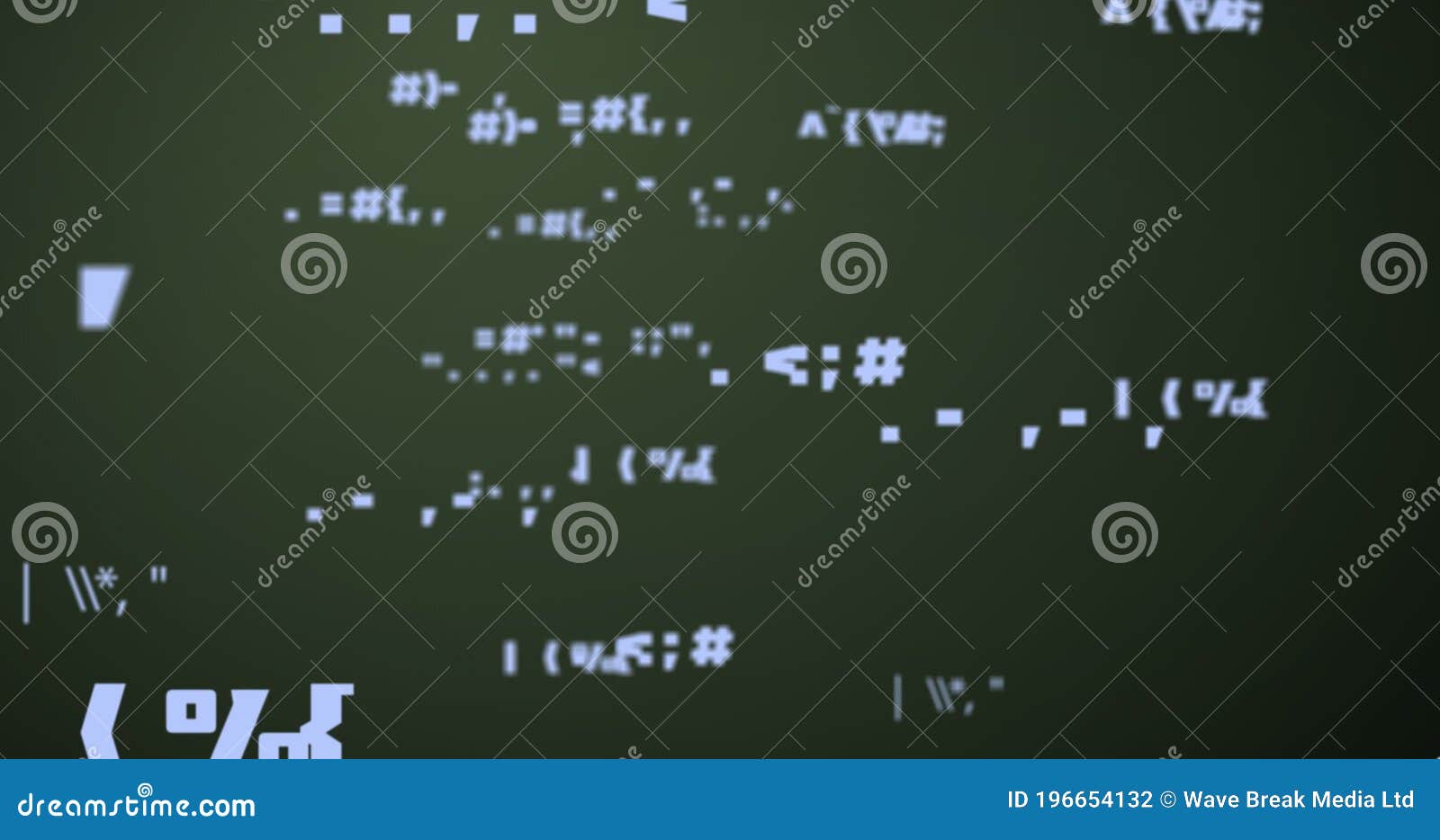 Multiple Blue Symbols Changing Animation. Stock Footage - Video of ...