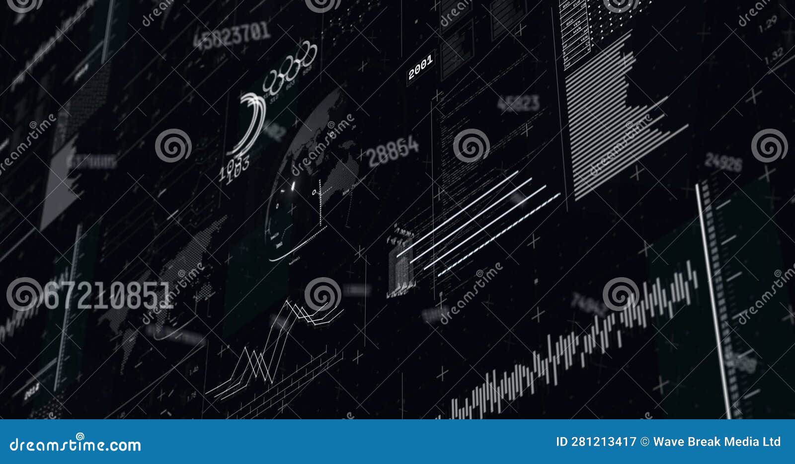 Animation of Multiple Changing Numbers Over Interface with Data ...