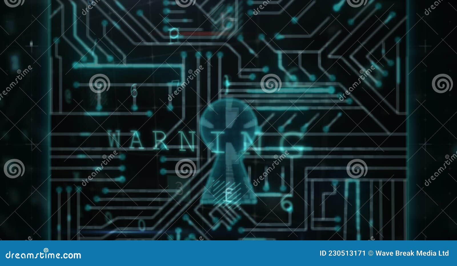 Animation of Multiple Floating Folders and Online Security Padlock ...