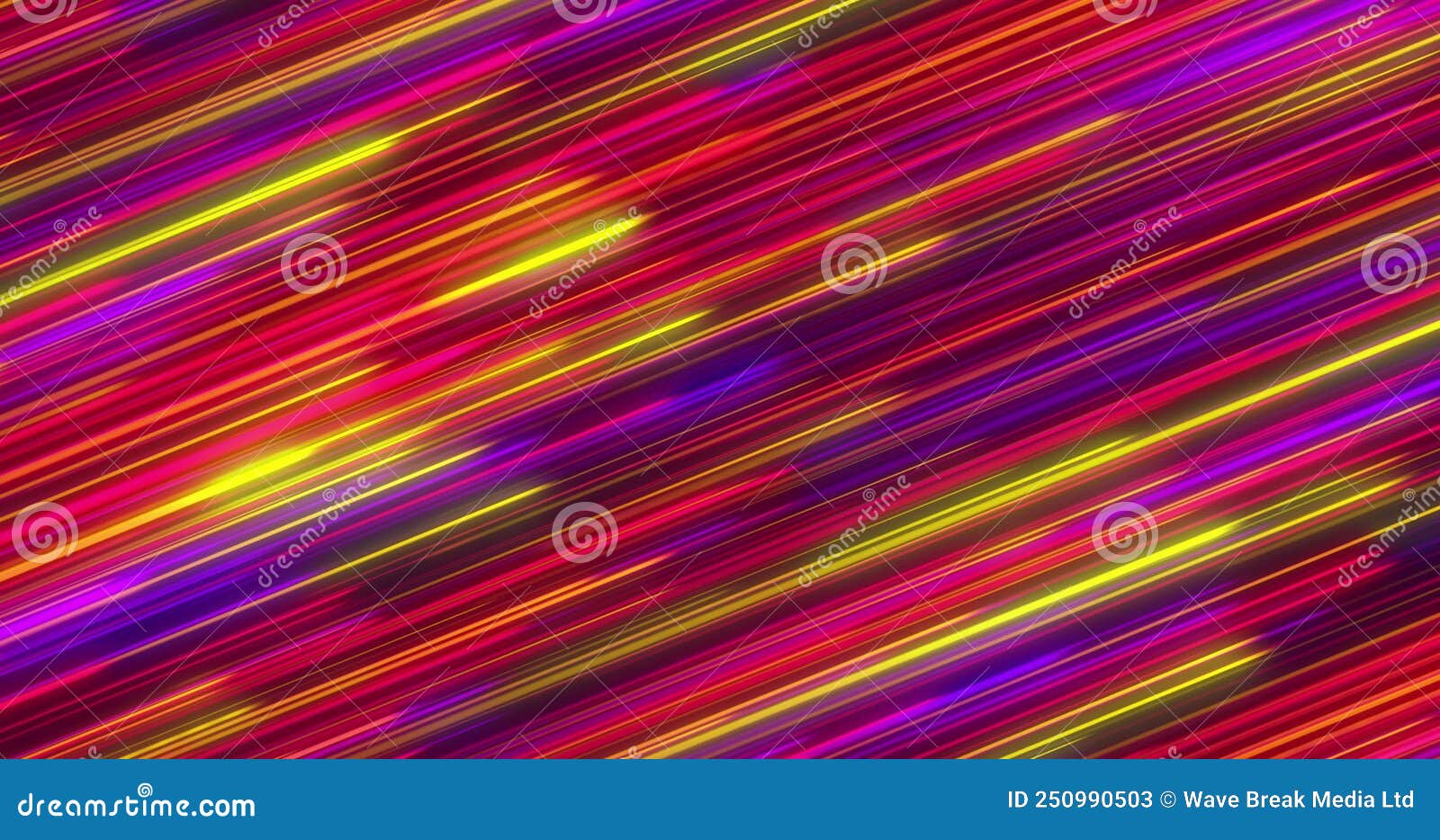 No People Animation Multiple Glowing Light Trail Moving Diagonally ...