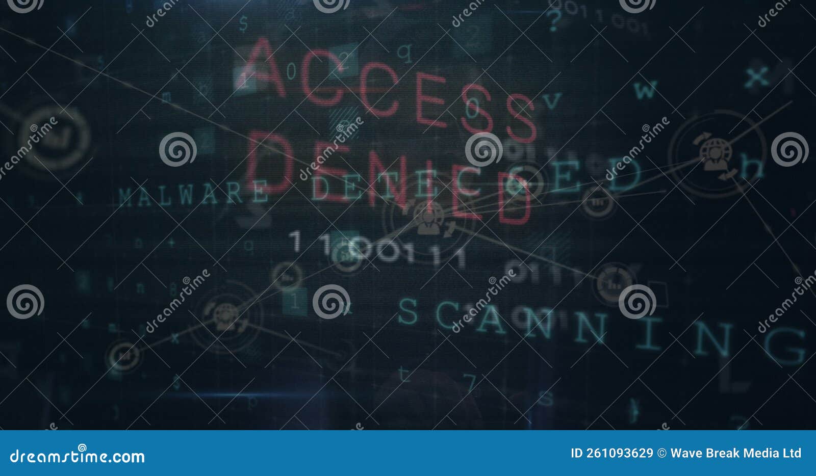 Animation of Multiple Texts, Binary Codes, Alphabets, Symbol, Number ...
