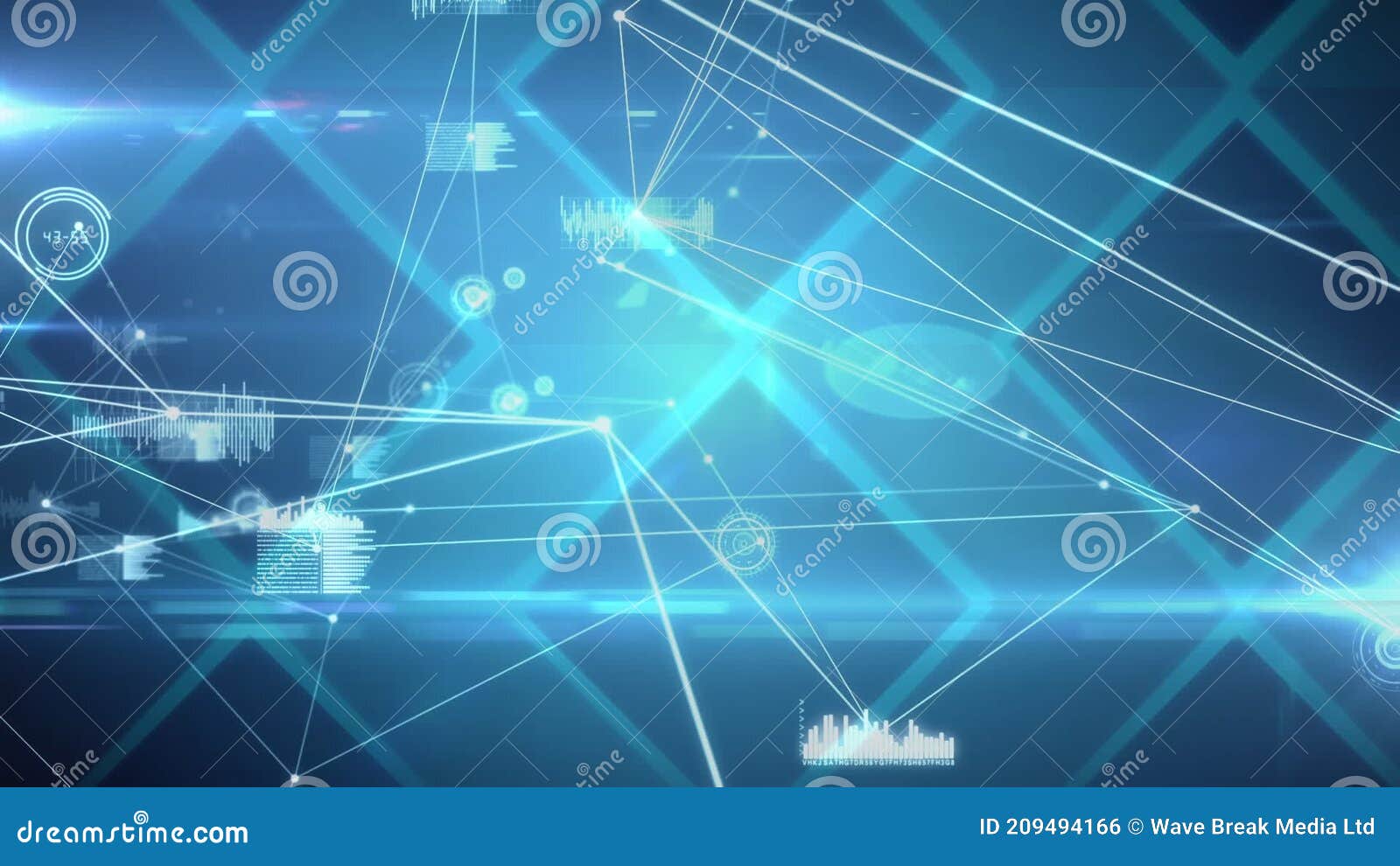 Animation of Net of Connection with Graphs Data and Information ...
