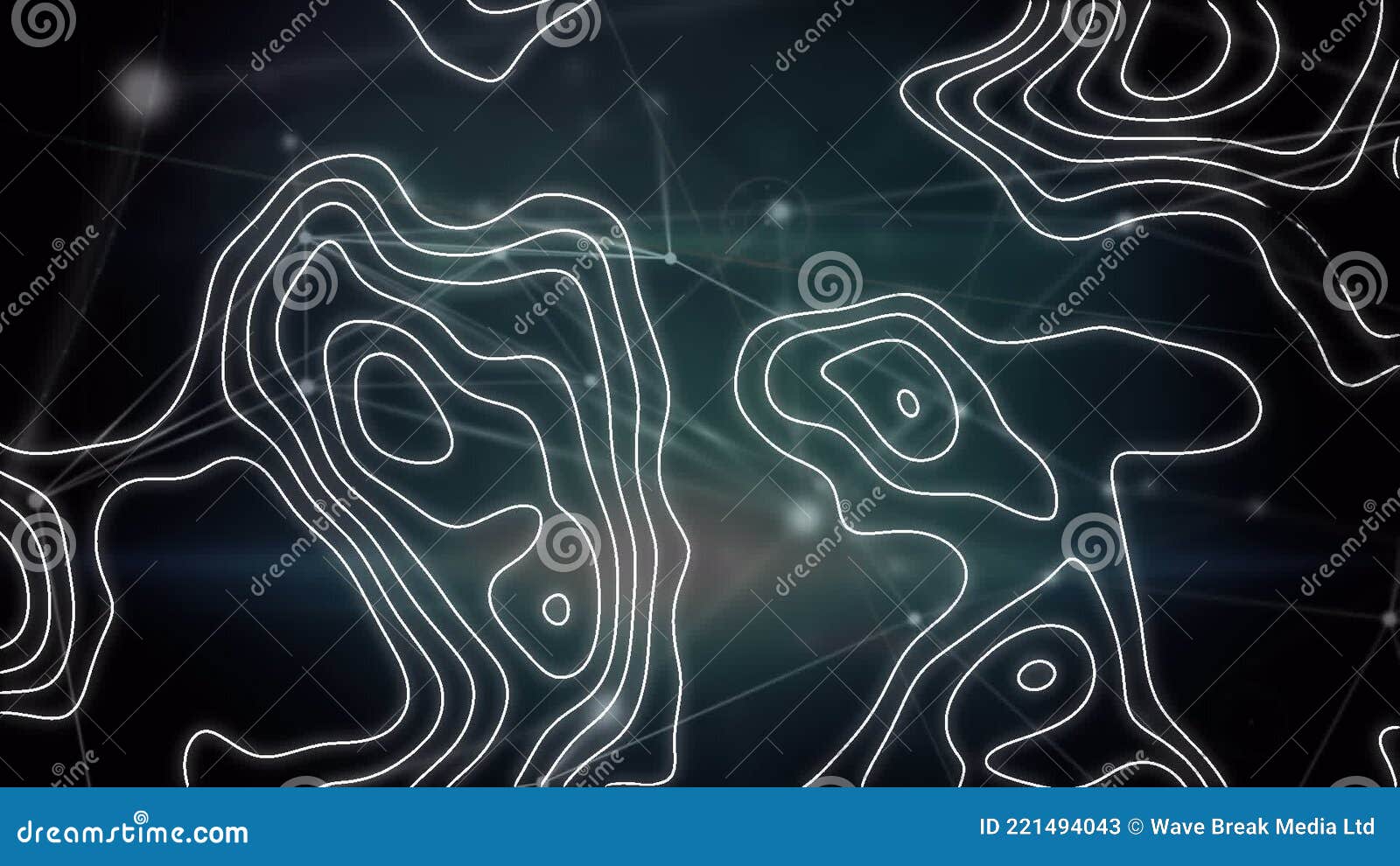 Animation of Network of Connections and Map Lines Stock Video - Video ...