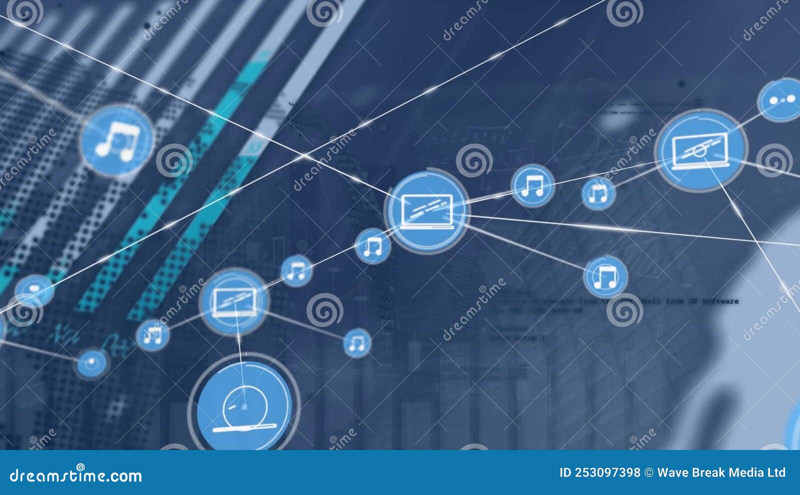 Animation Network of Connections Network of Icons Network Network ...