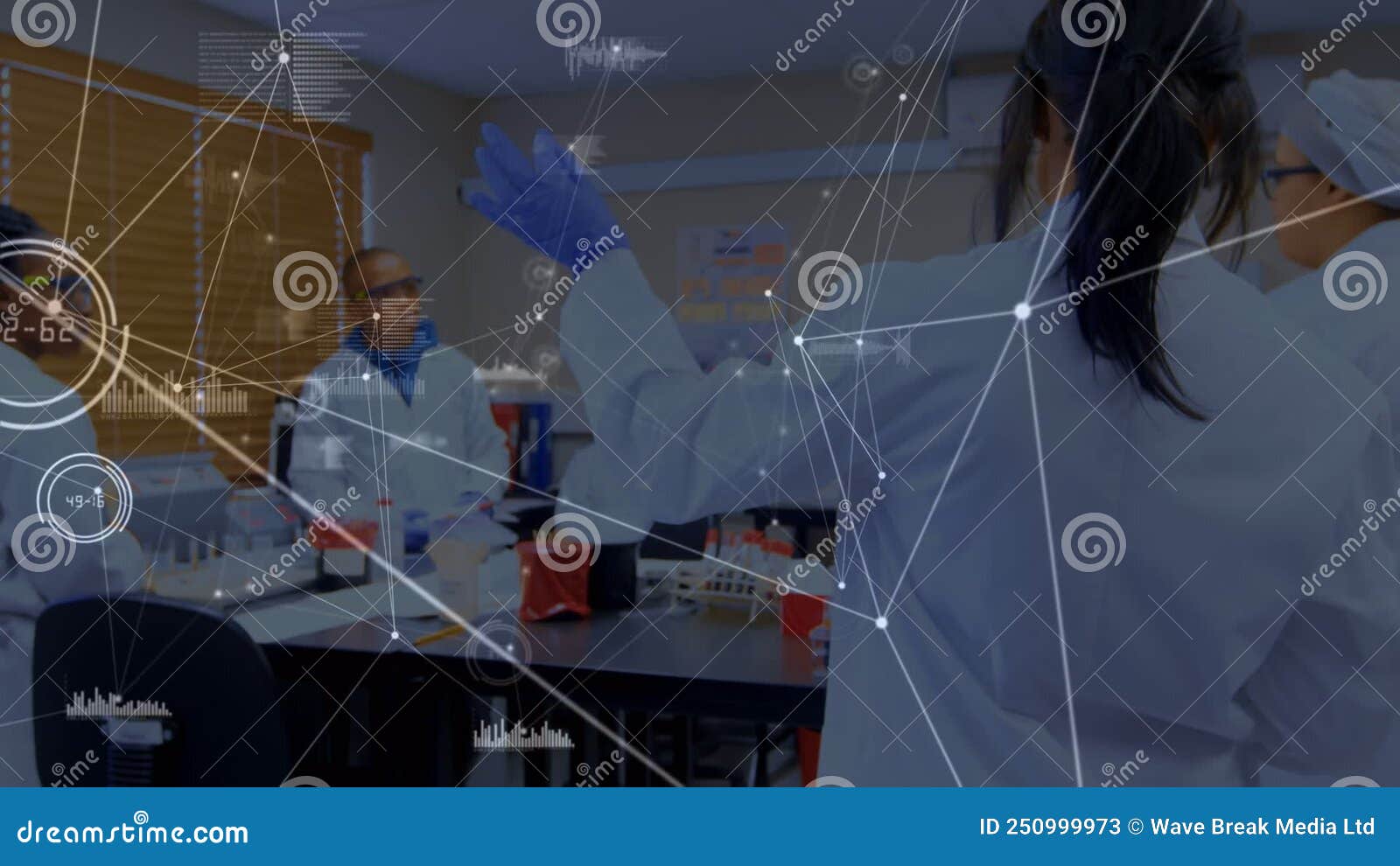 Animation of Network of Connections Over Diverse Scientists Talking in ...