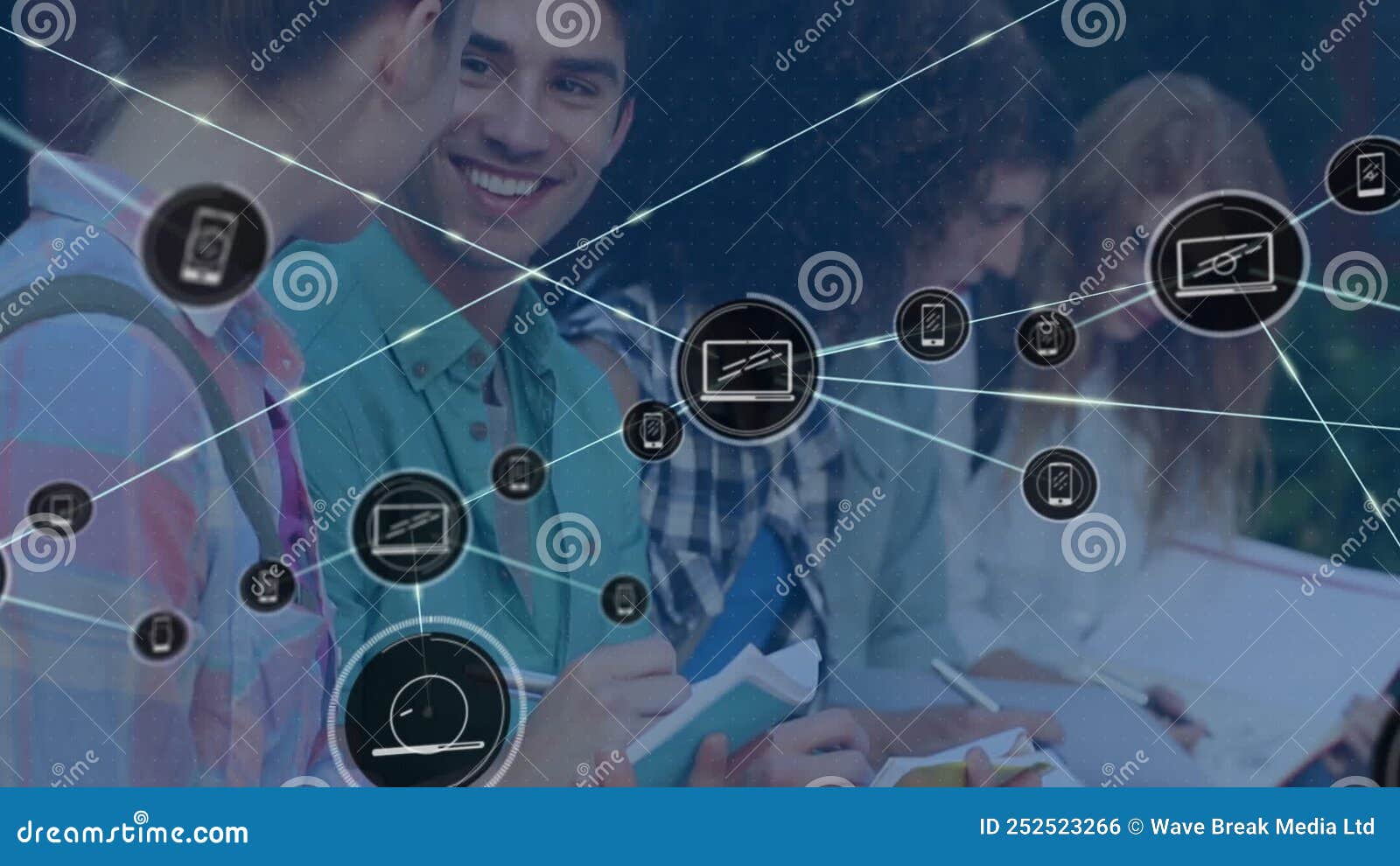 Animation of Network of Connections Over Diverse Students Learning ...
