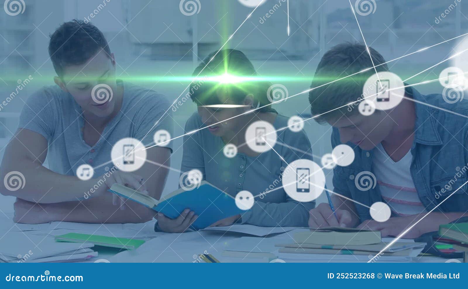 Animation of Network of Connections Over Diverse Students Learning ...