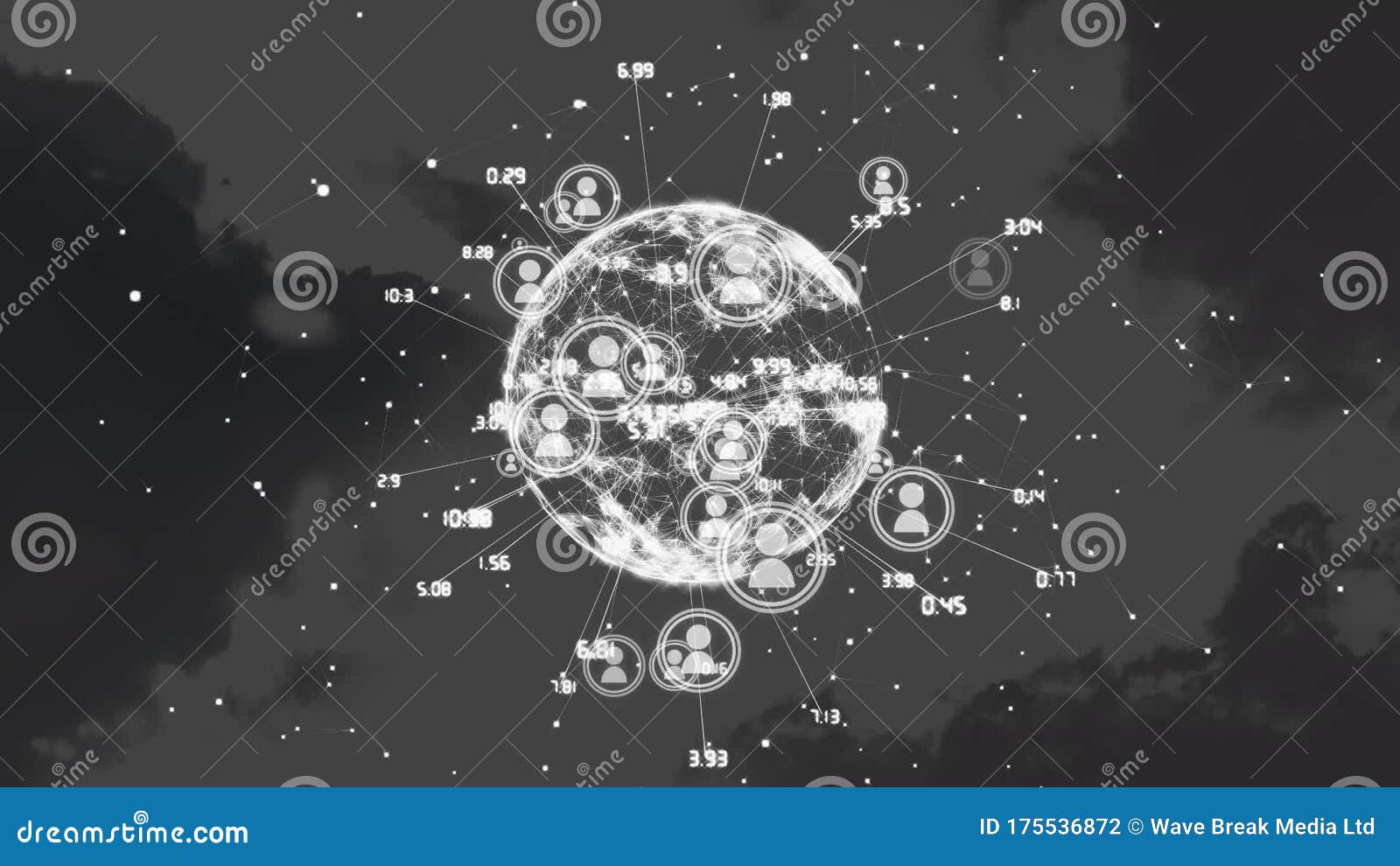 Animation of Networks of Connections of Multiple Interface Icons Stock ...