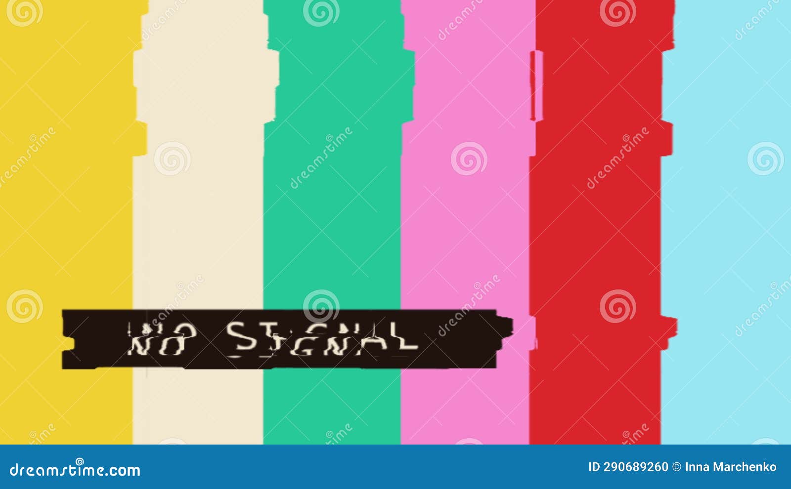 Animation of No Signal Screen Stock Footage - Video of signal, outage ...