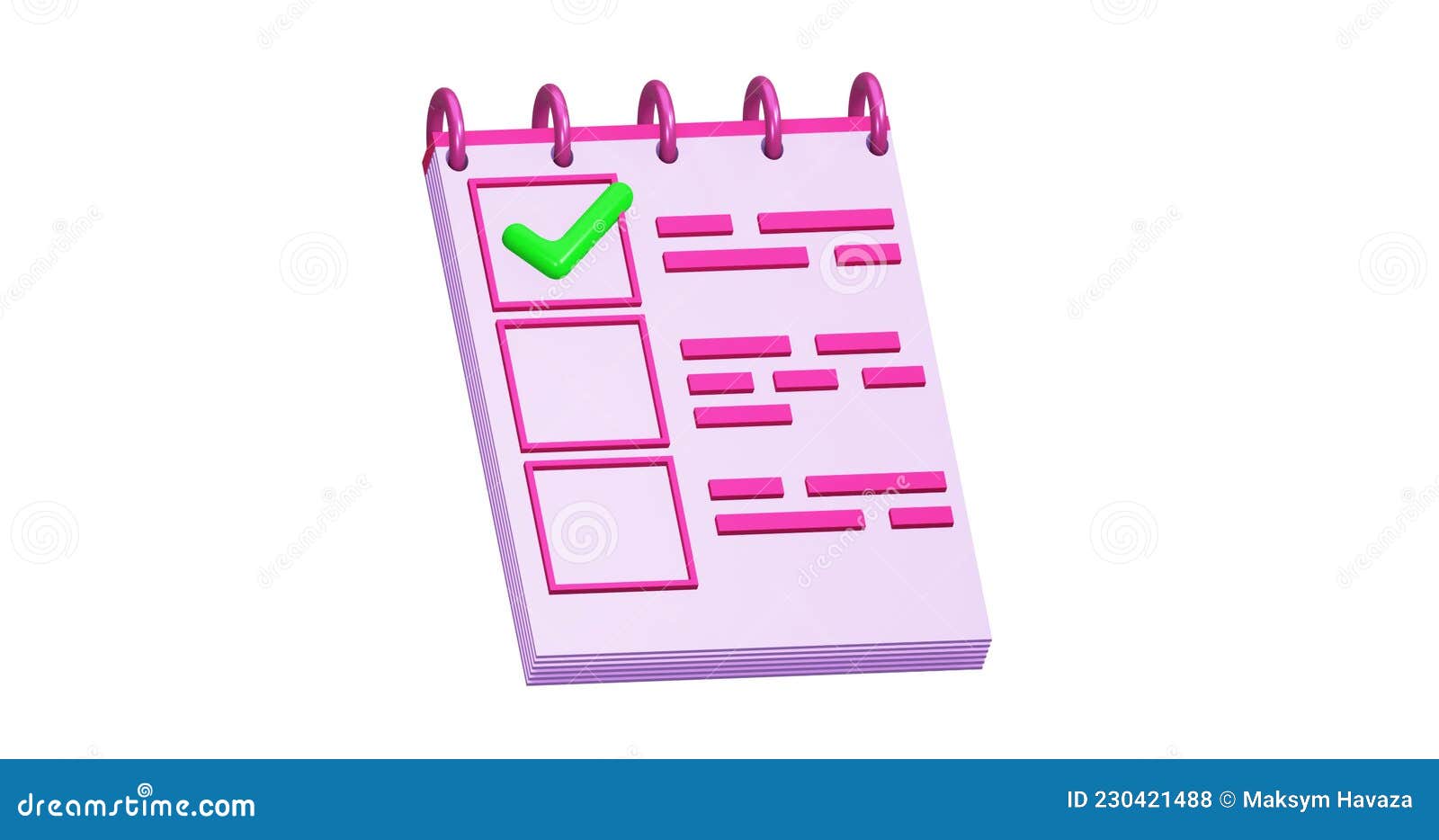 Animation Notebook. Stylized 3D Paper Badge with Completed and ...