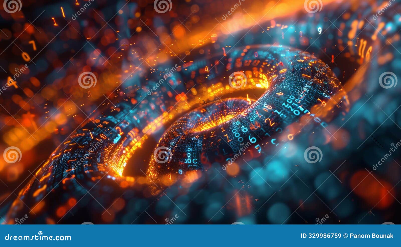 Animation Of Numbers Cascading And Swirling, Forming A Surreal And ...