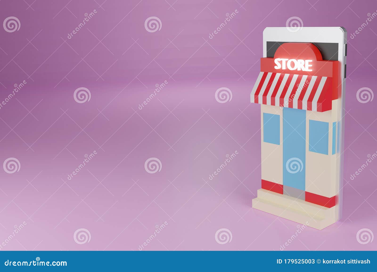 Animation Online Shopping E-commerce, Store, Box and Delivery Trucks on ...