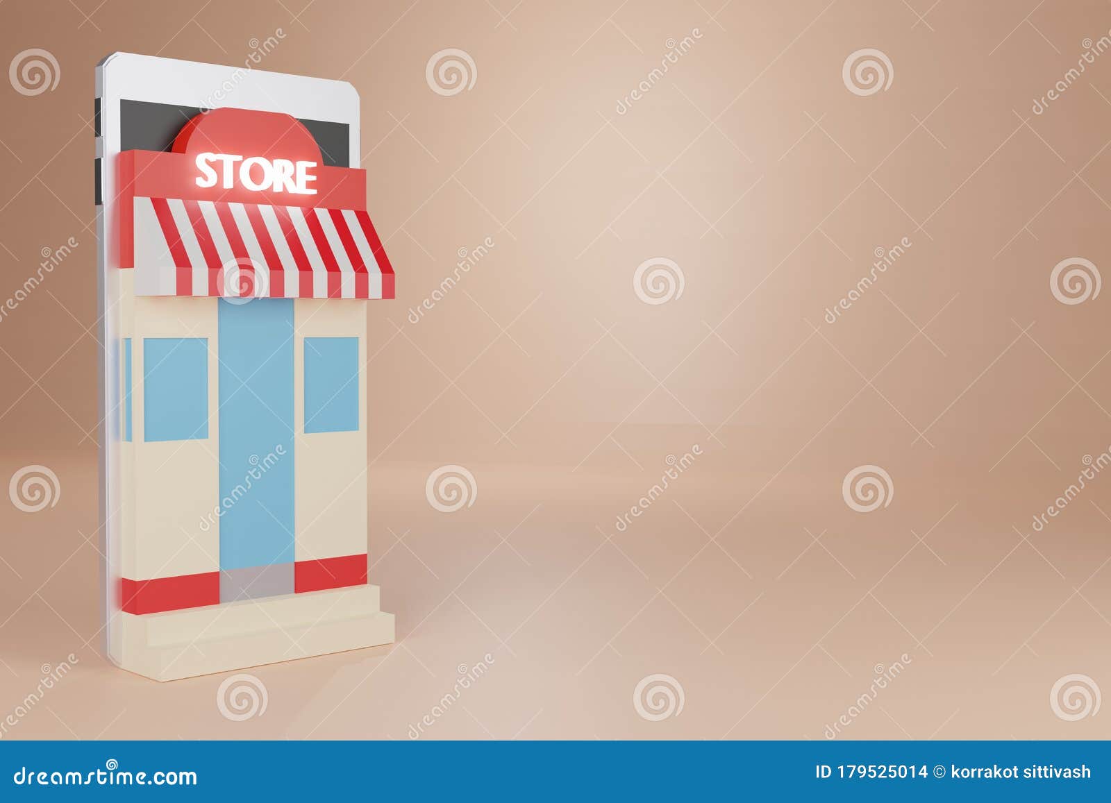 Animation Online Shopping E-commerce, Store, Box and Delivery Trucks on ...