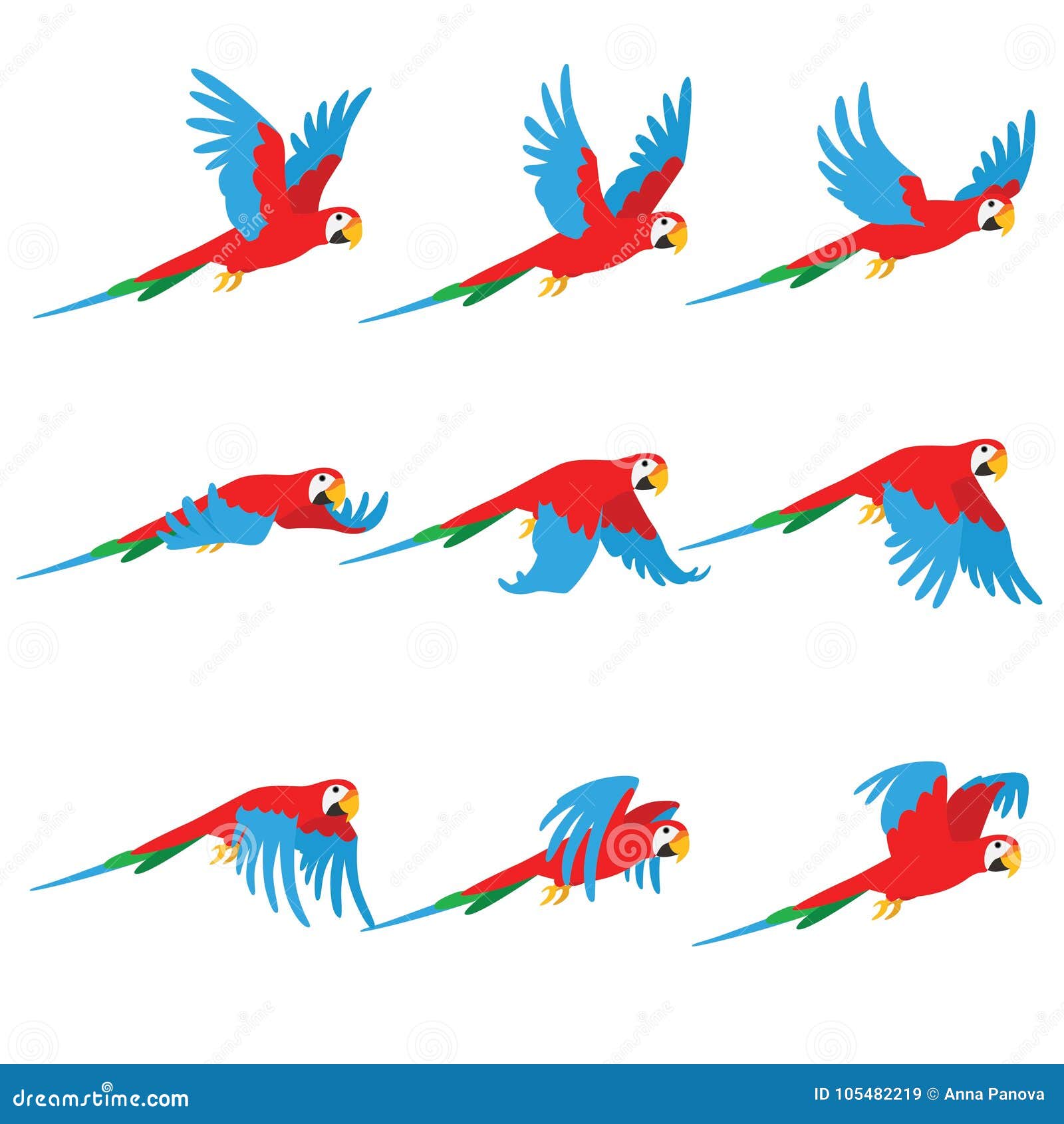 Animation Parrot Flies. Sprite Bird Flies. Cartoon Vector ... Animation Parrot Flies. Sprite Bird Flies. Cartoon Vector ...