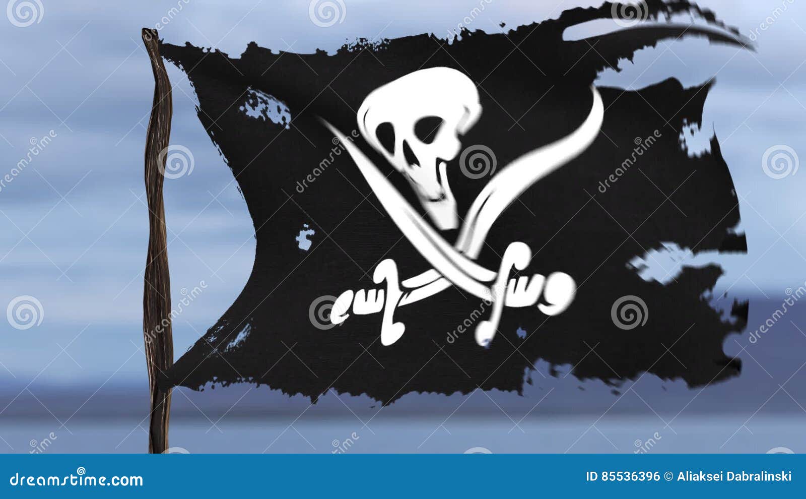 Animated Pirate Flag