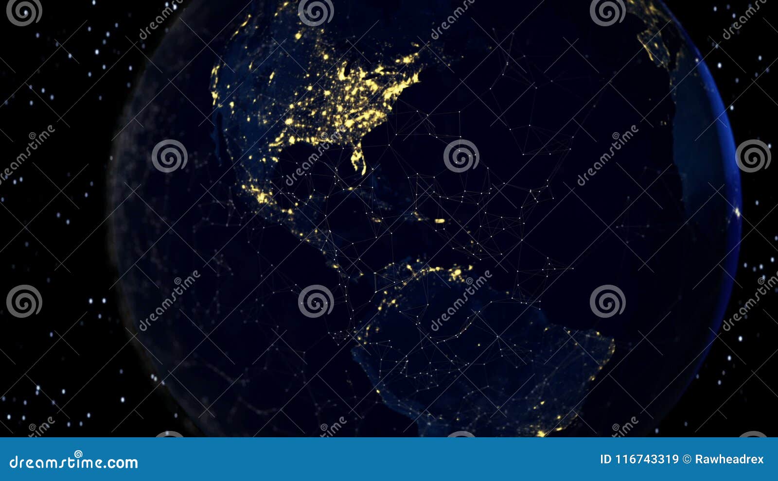 Animation of the Planet Earth in the Digital Age. Stock Video - Video ...