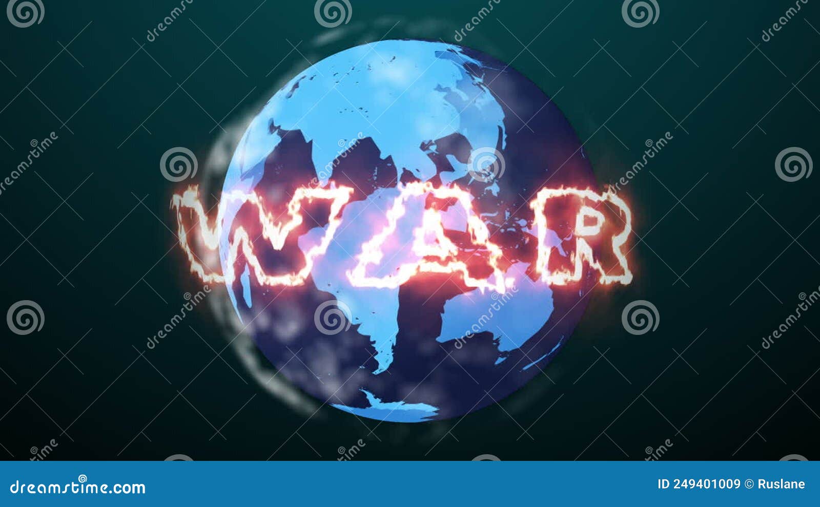 Animation Planet Earth with Fire Text War Stock Video - Video of ...