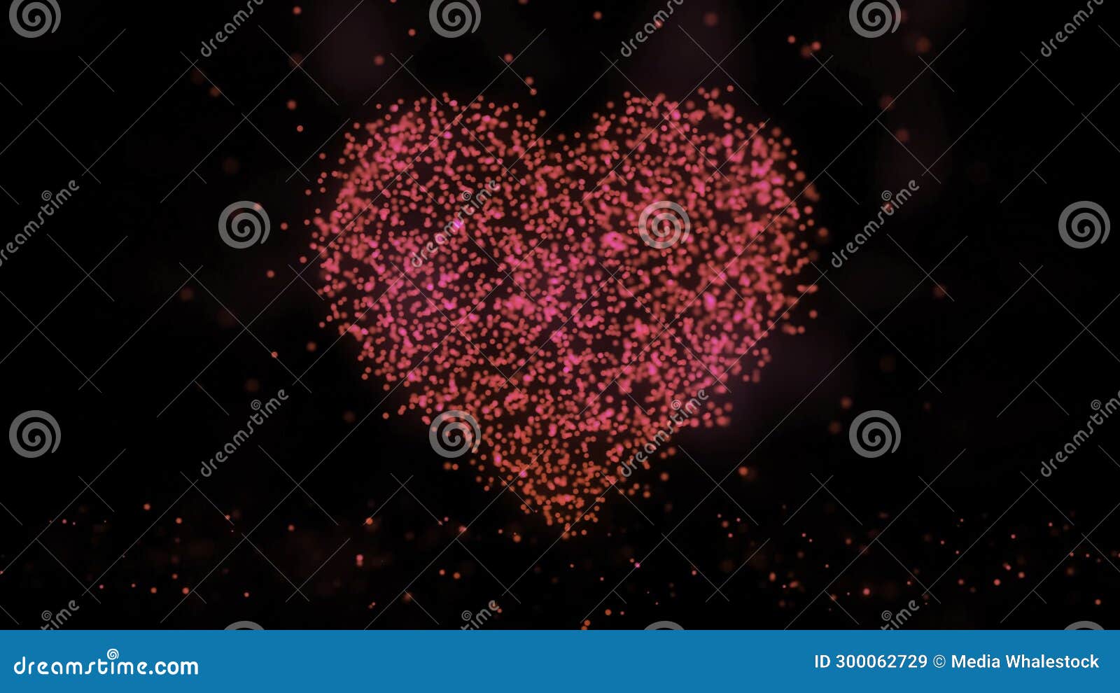 Animation of Plexus Network from Heart Symbol on Colorful Background ...