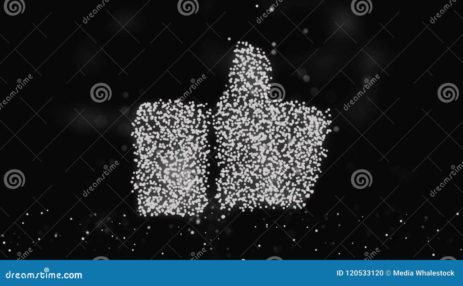 Animation Of Plexus Network From Like Symbol On Colorful Background With Flowing Of Plexus